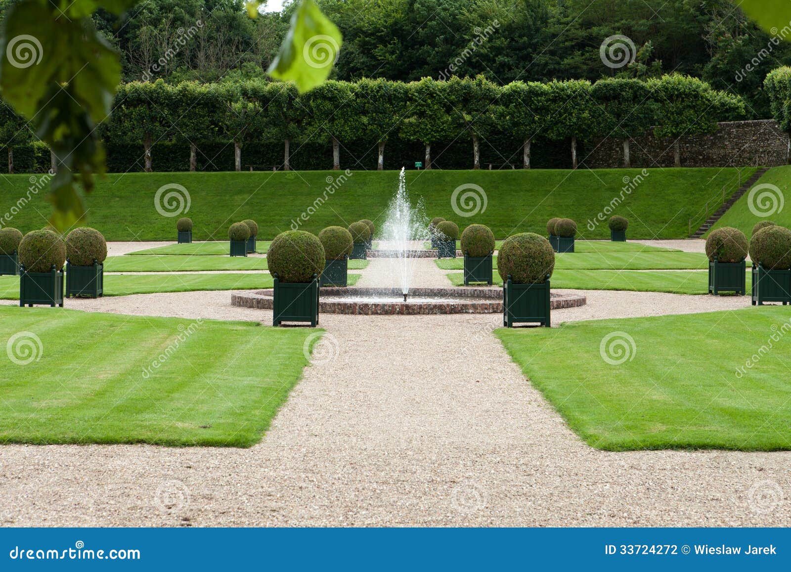 Decorative gardens stock photo. Image of ball, alley - 33724272