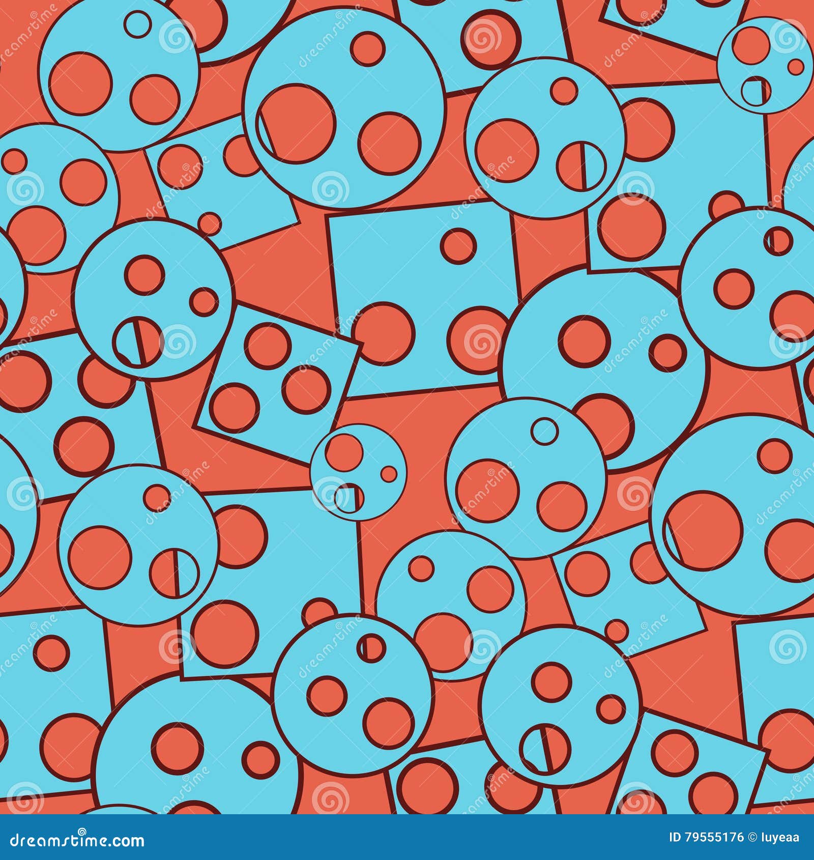 Decorative Geometric Pattern. Vector Stock Vector - Illustration of ...