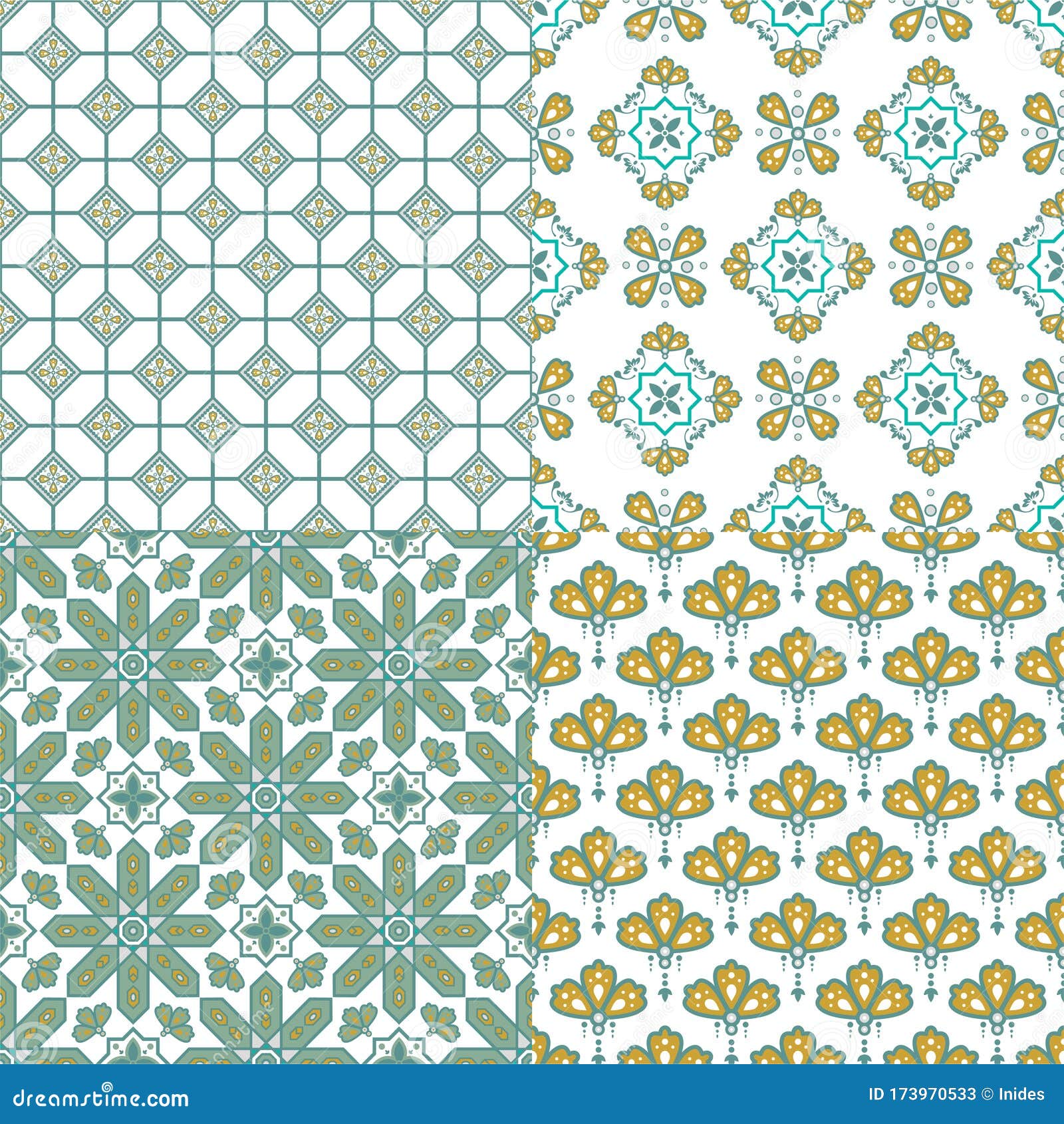 Decorative Geometric Seamless Pattern. Traditional Mediterranean ...
