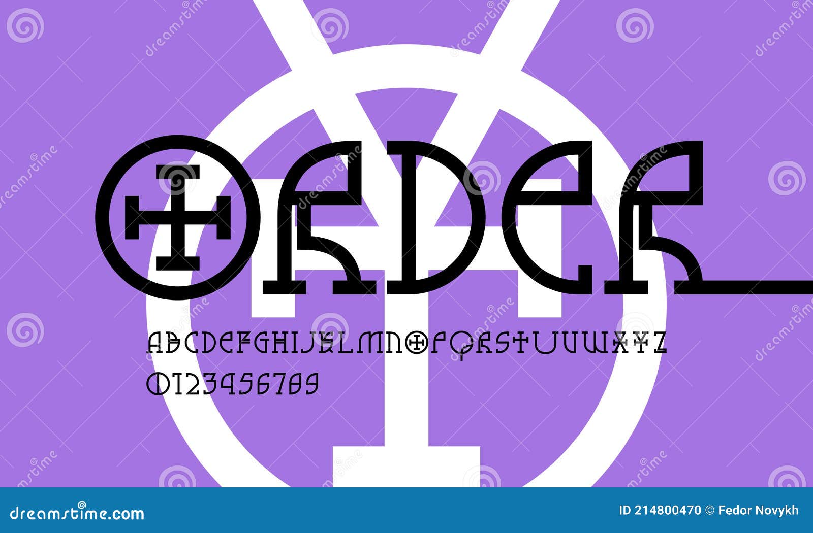 Decorative Geometric Slab Serif Font in Pagan Style Stock Vector ... Decorative Geometric Slab Serif Font in Pagan Style Stock Vector ...