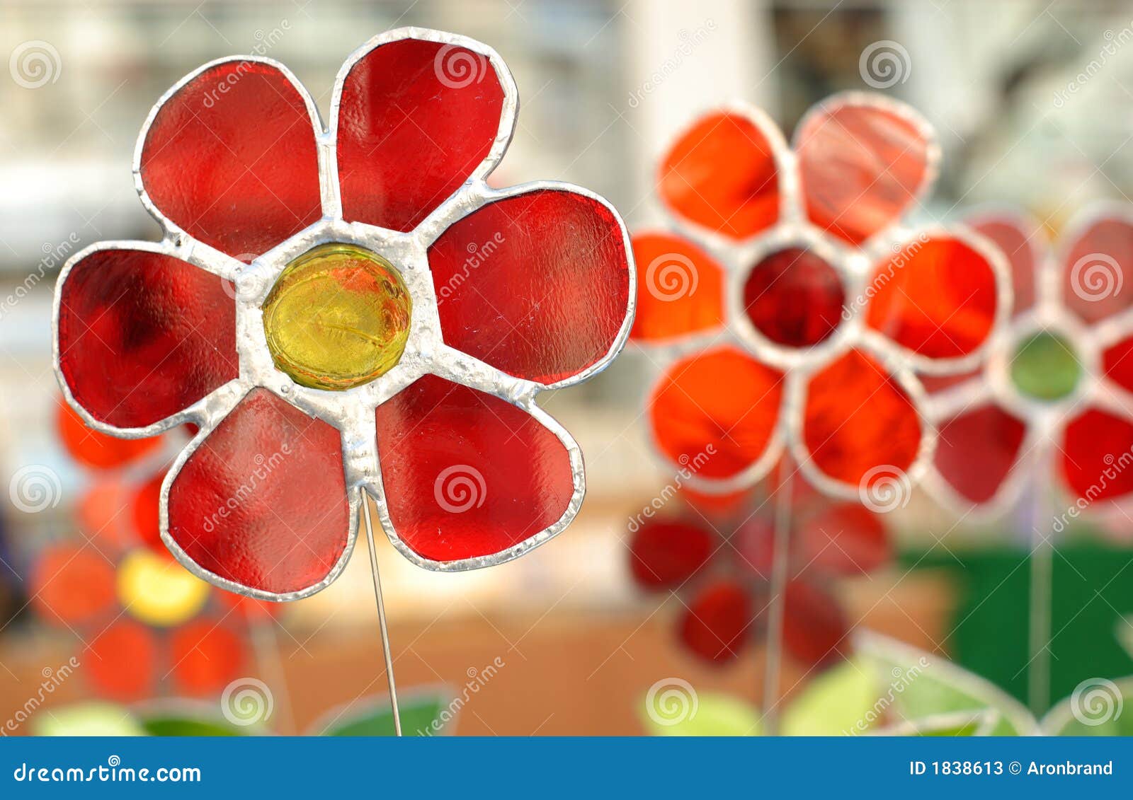 Decorative glass flowers stock image. Image of flowers - 1838613