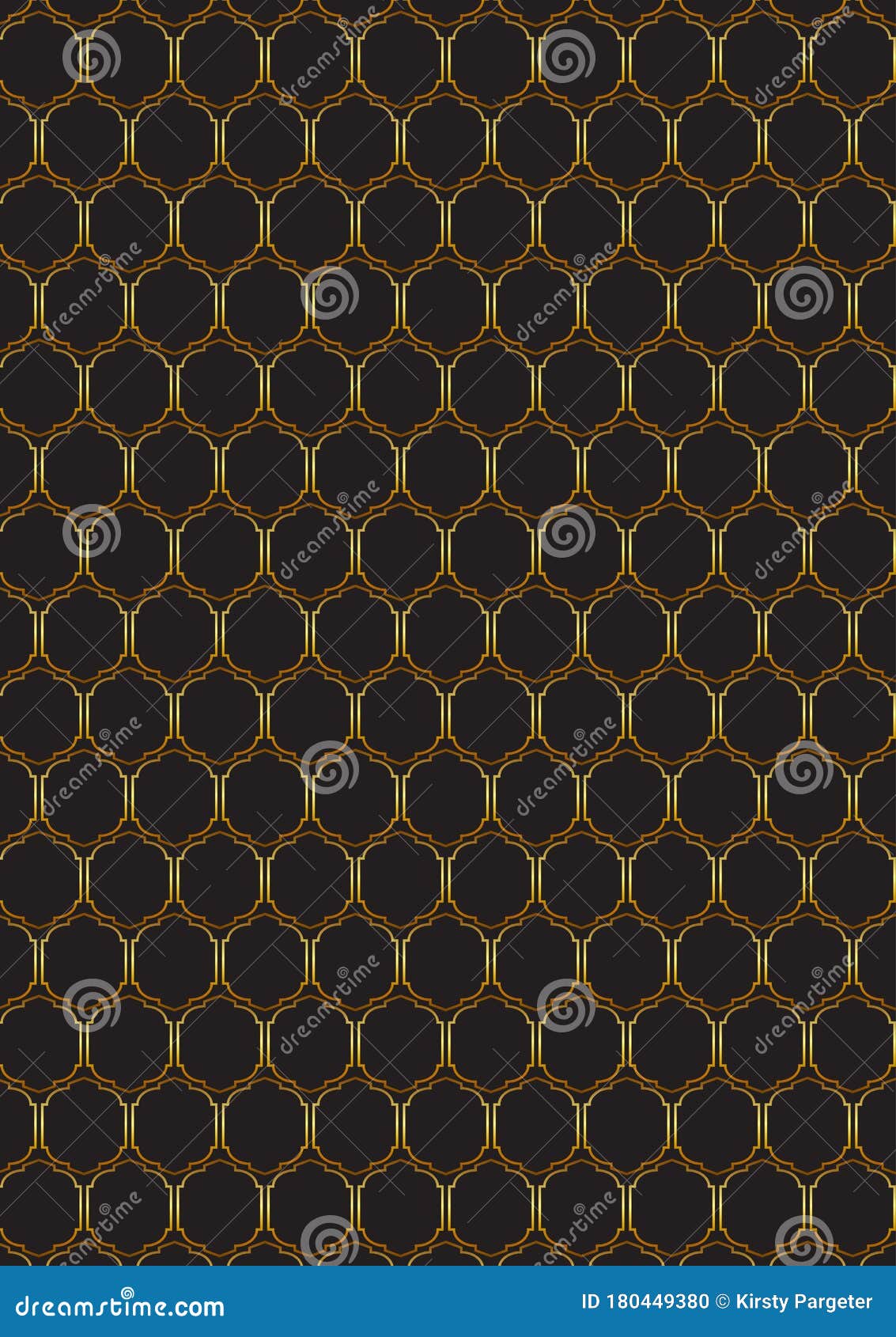 Decorative Gold and Black Pattern Design Stock Vector - Illustration of ...