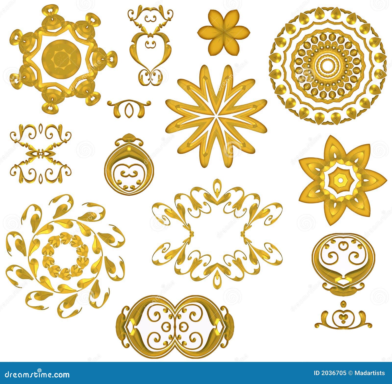 Decorative Gold Web Icons stock illustration. Illustration of icons ...