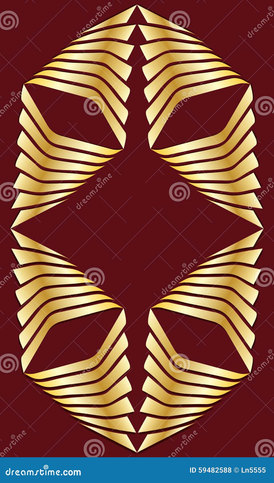 Decorative Golden Rhombus Frame Text Layout Stock Vector - Illustration ...