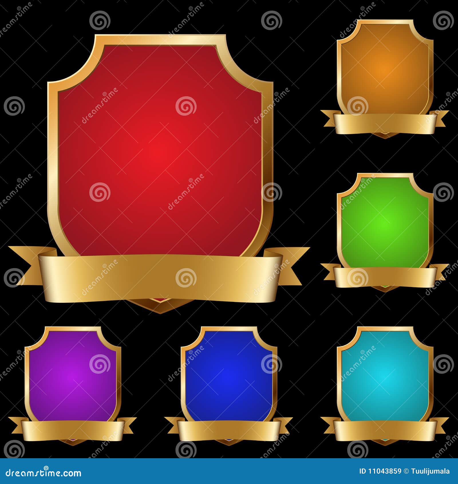 Decorative Golden Frame On Golden Background. Border With Embossed ...