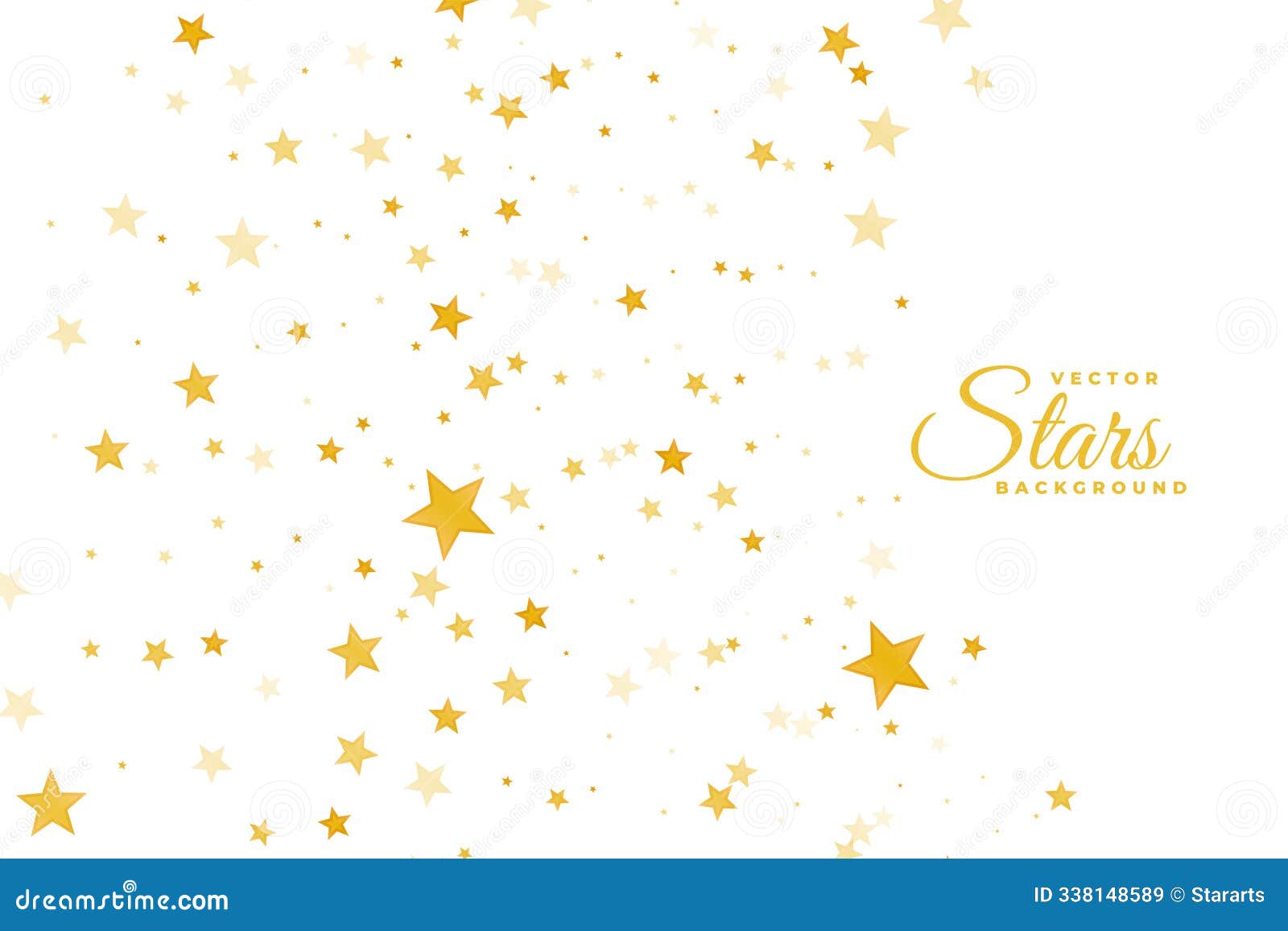 Decorative Golden Twinkle Stars on White Background Design Stock ...