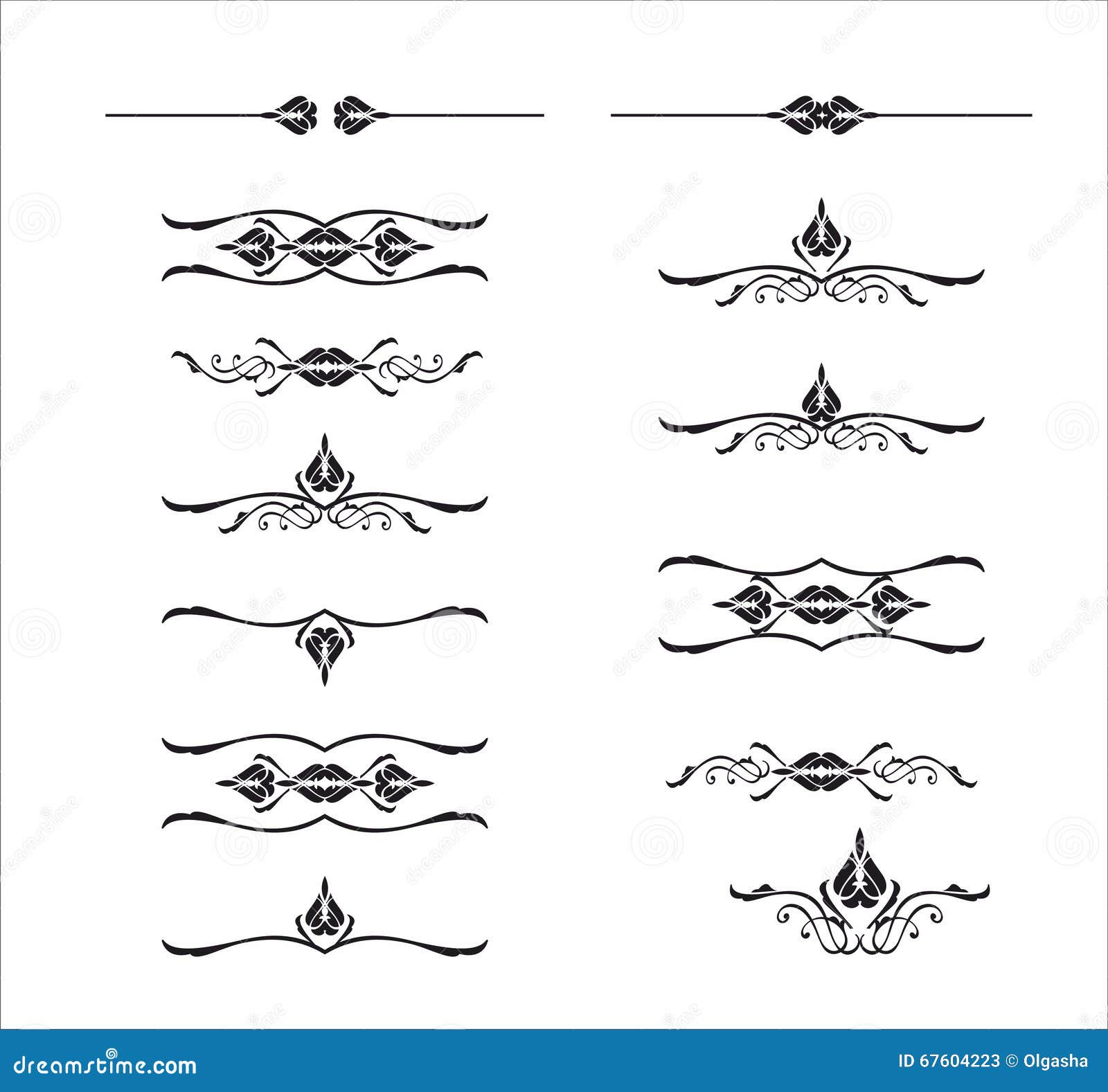 Decorative Graphic Divider Element Stock Vector - Illustration of ...