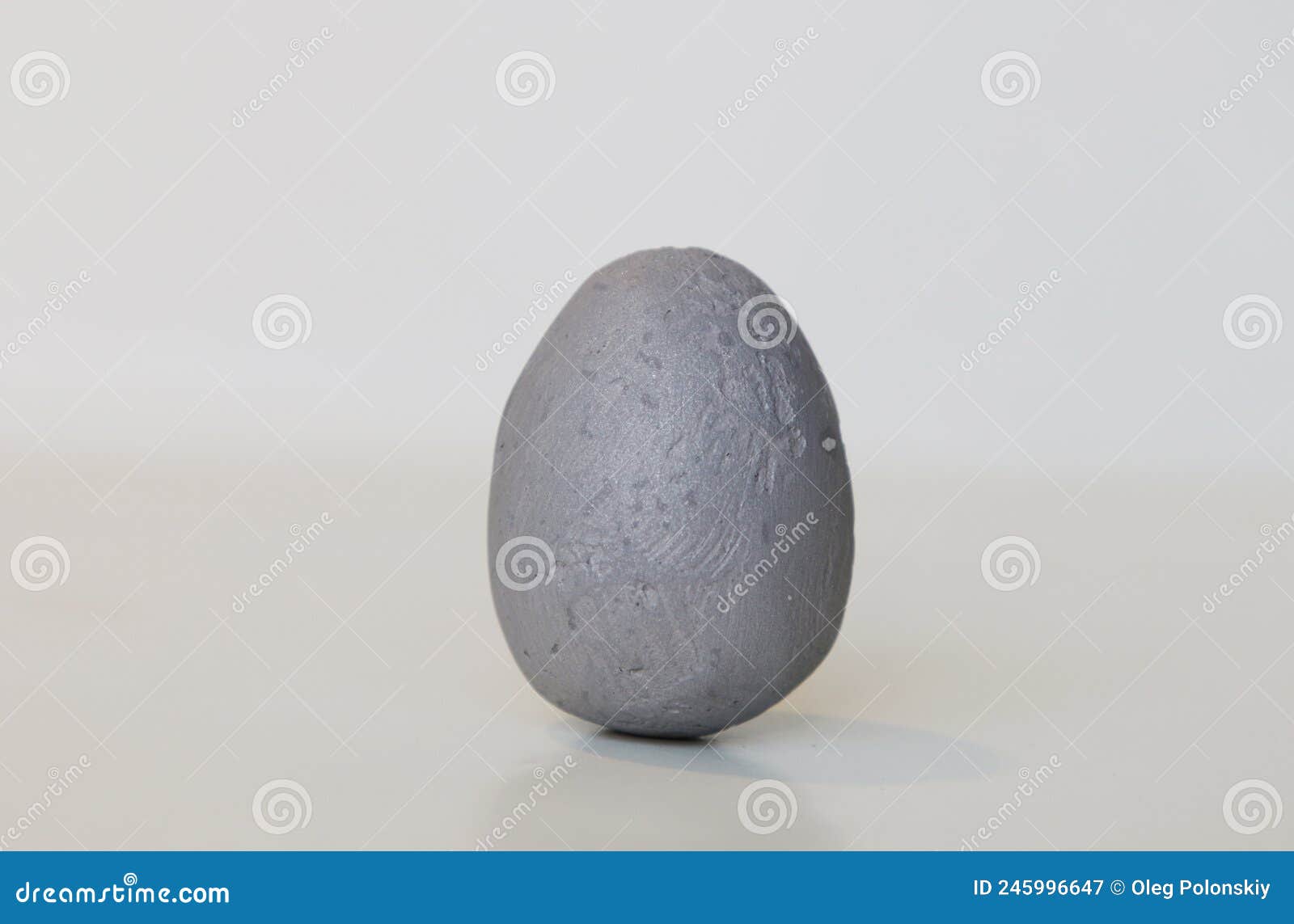 Decorative Gray Egg on Light Background. Stock Image - Image of object ...
