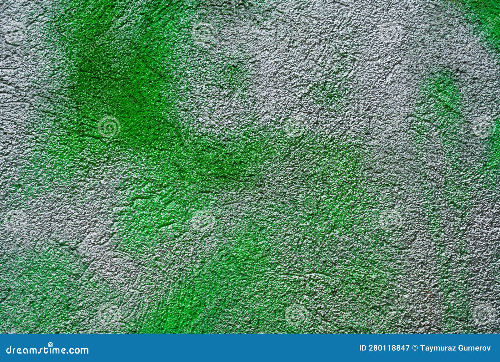 Decorative Green Plaster Texture on the Wall - Art Brush Stroke ...