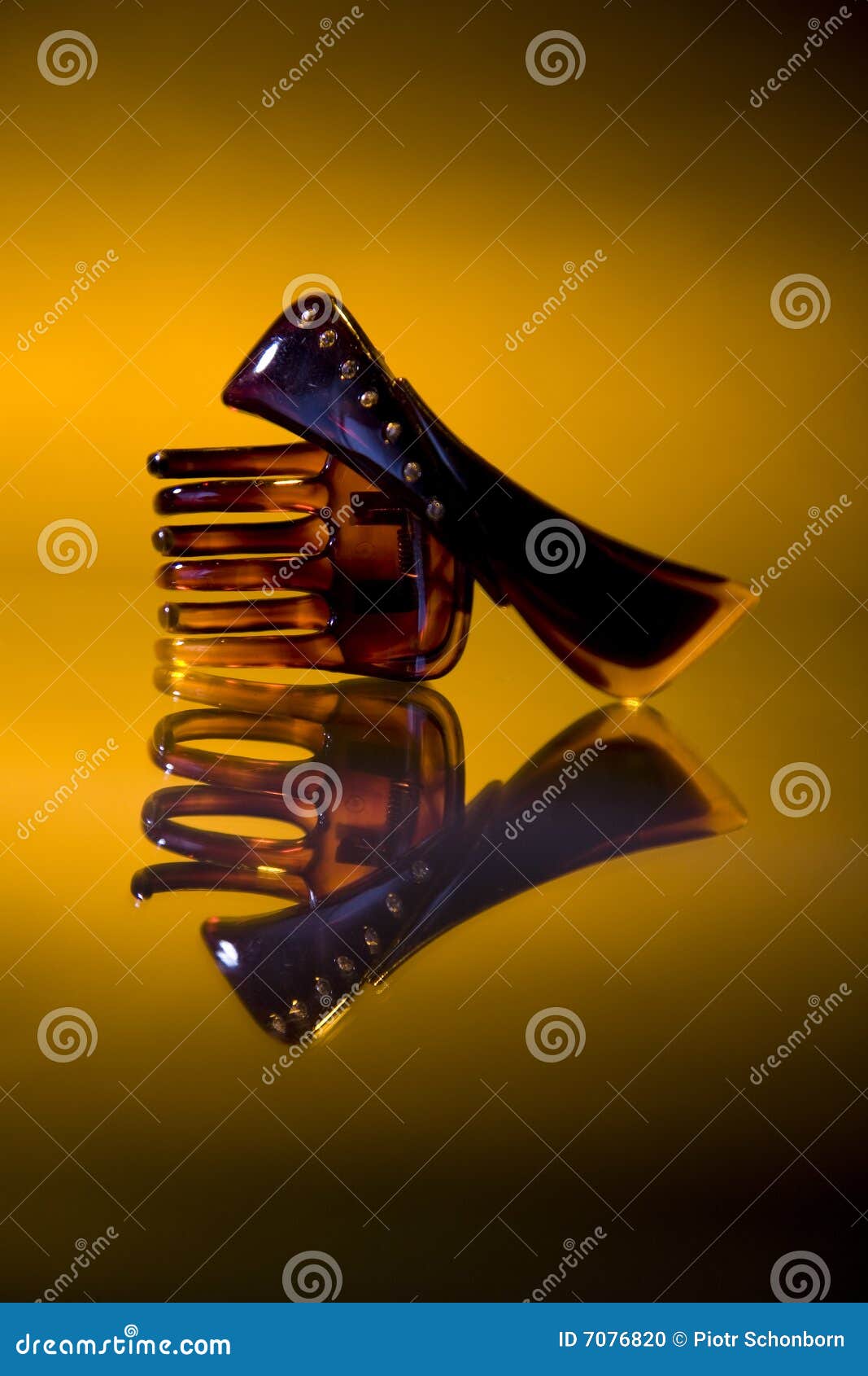 Decorative hair clamp stock photo. Image of objects, cosmetology - 7076820