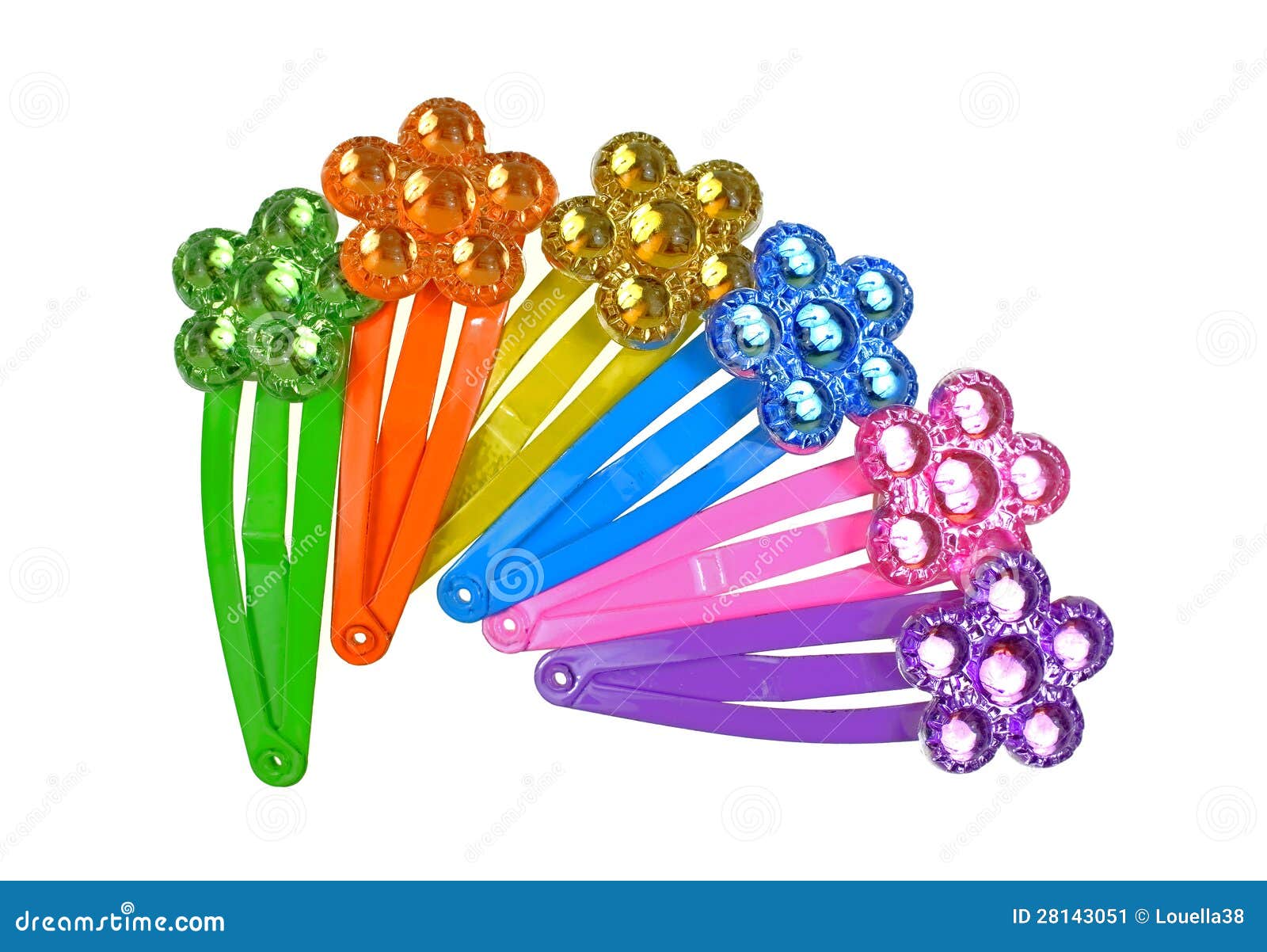 Decorative Hair Clips Six stock image. Image of gold - 28143051