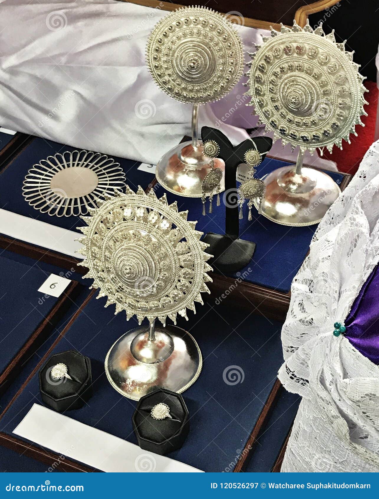 Decorative Handicraft Made of Silver. Stock Image - Image of culture ...