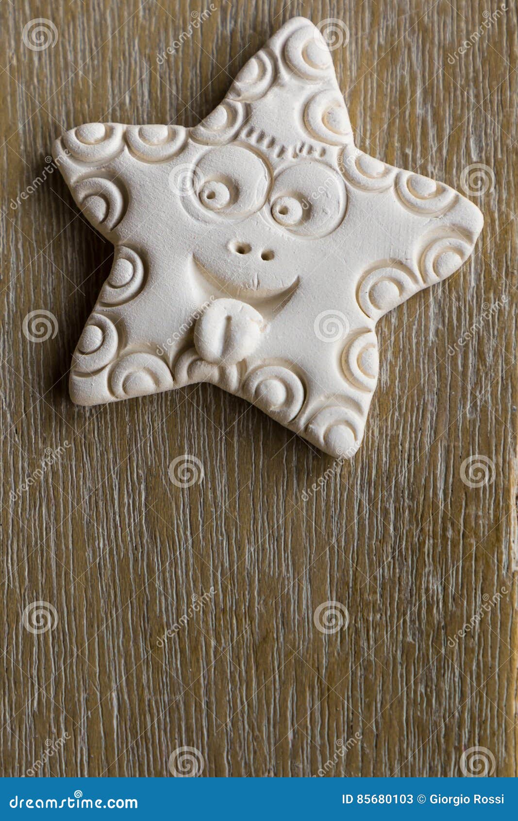 Decorative Handmade Clay Pottery: Star Shape Stock Image - Image of ...