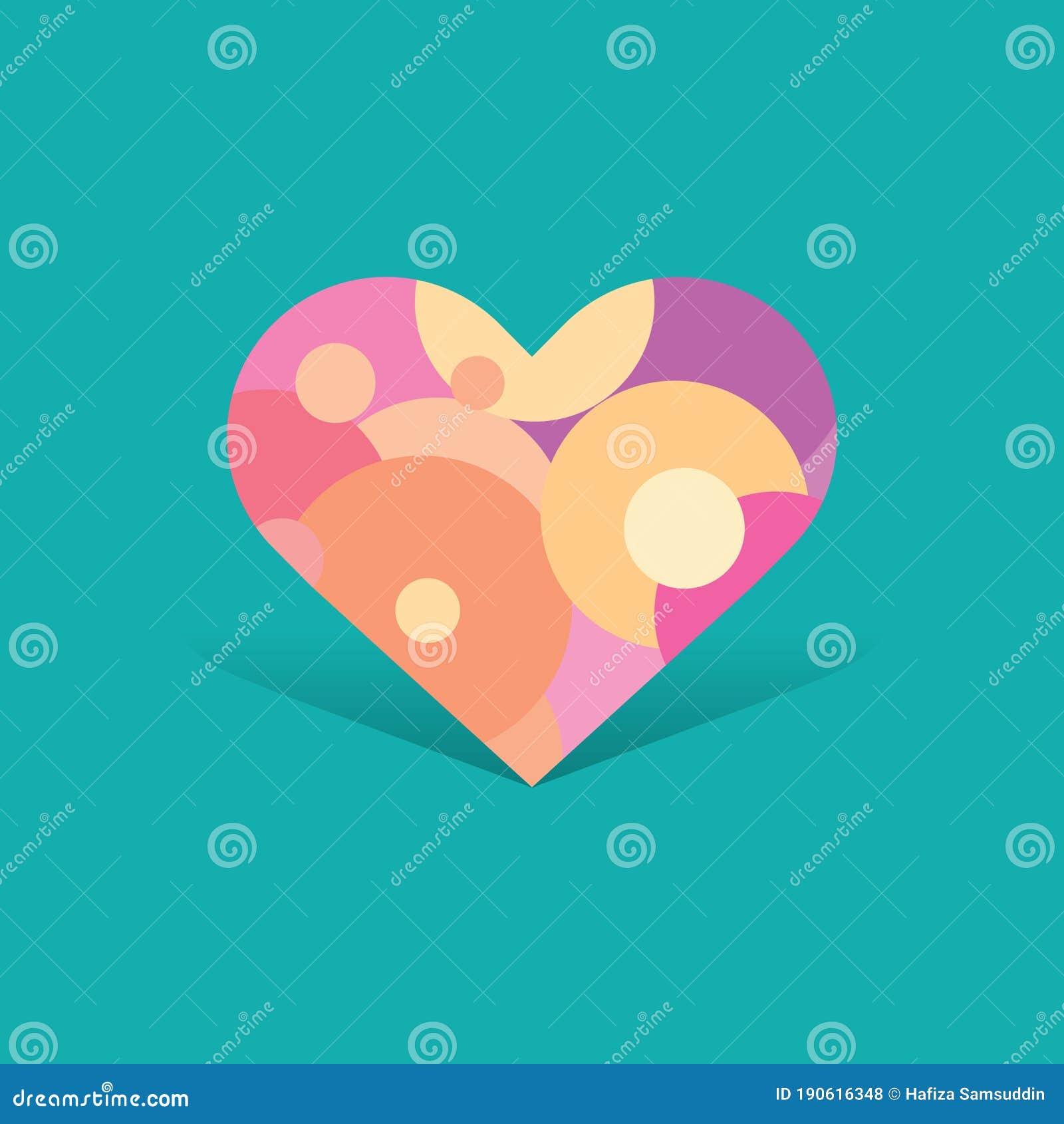 Decorative Heart Design. Vector Illustration Decorative Design Stock ...