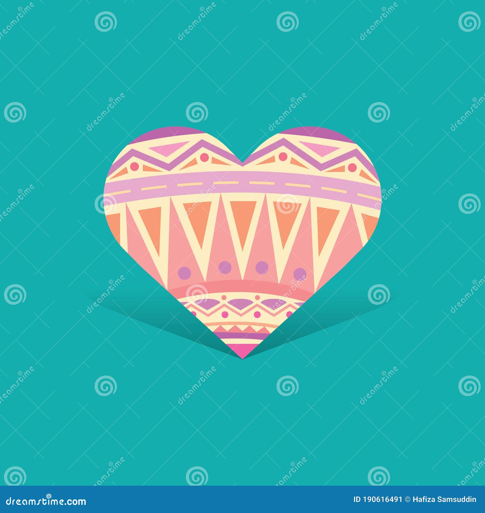 Decorative Heart Design. Vector Illustration Decorative Design Stock ...