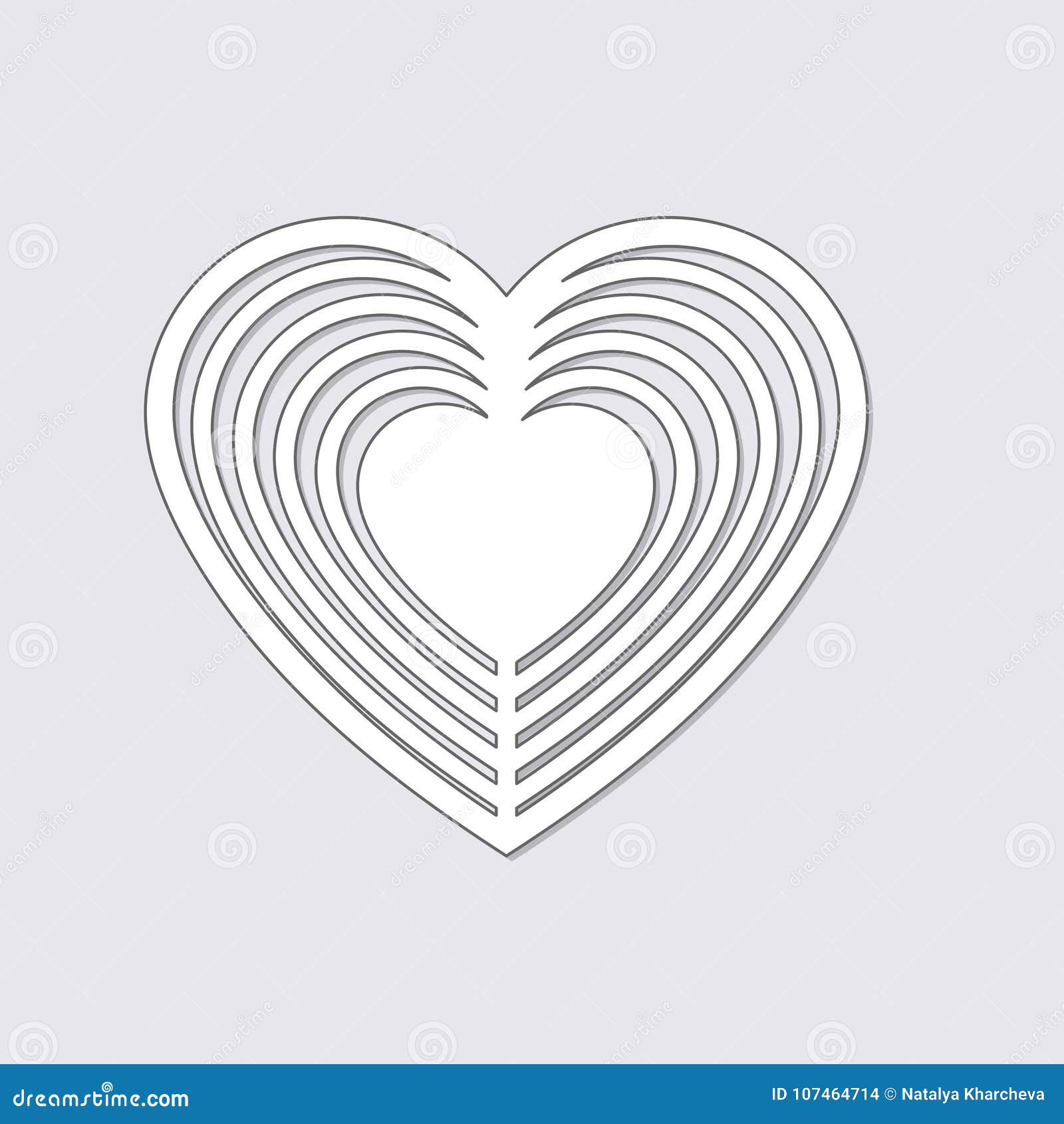 Decorative Heart for Laser Cutting. Vector. Stock Vector - Illustration ...