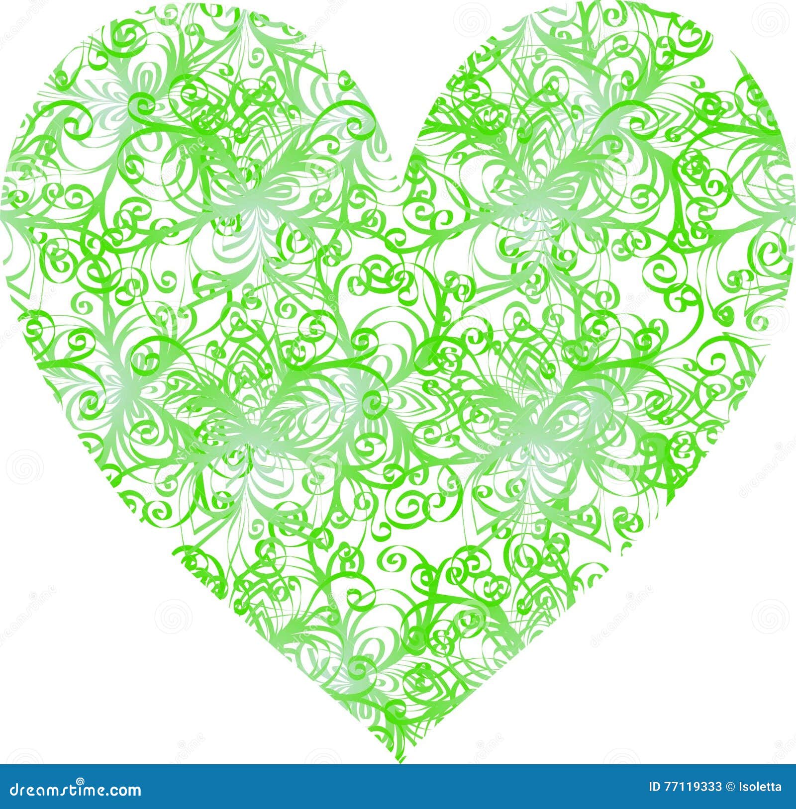 Decorative Heart Shape stock illustration. Illustration of card - 77119333