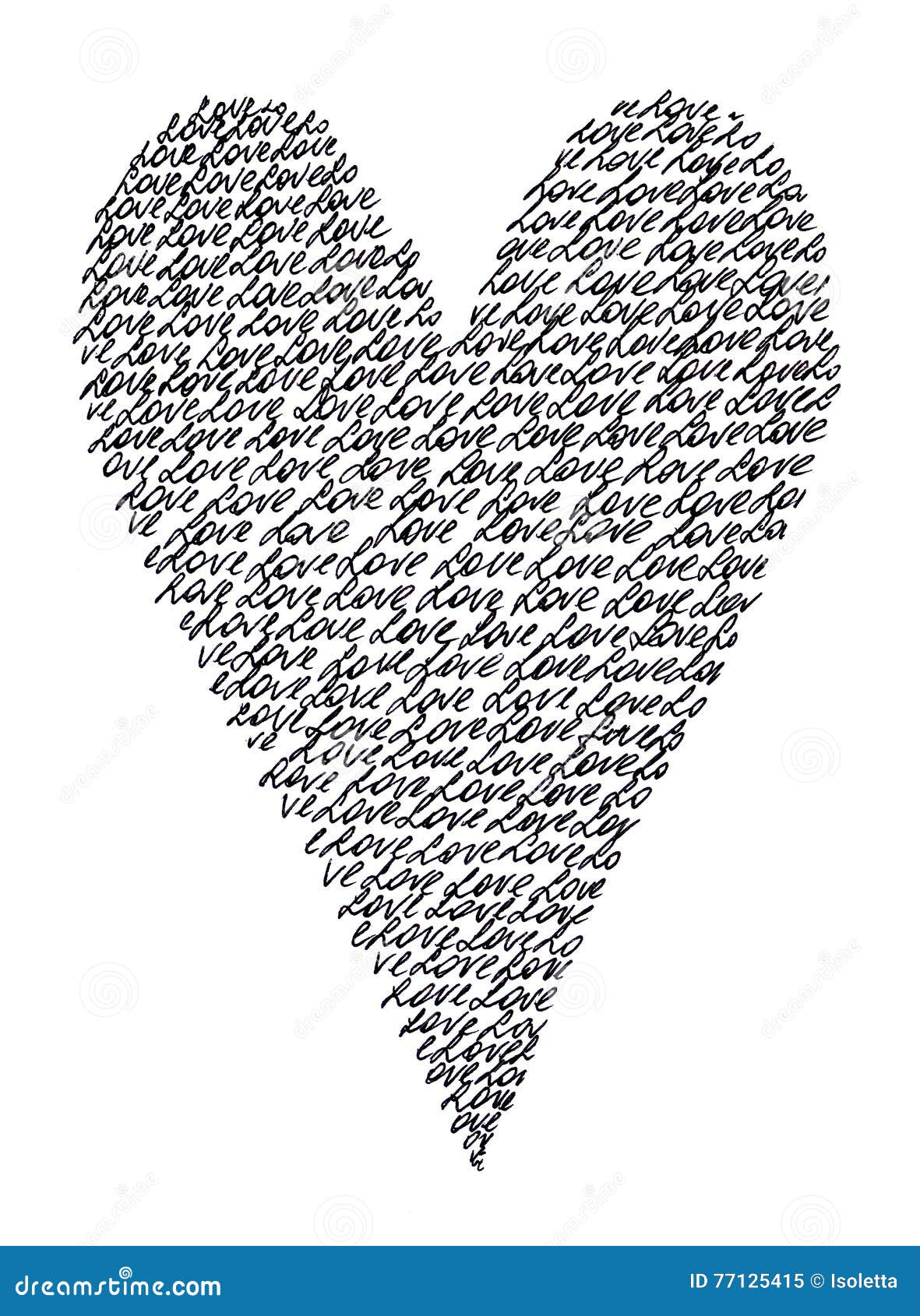 Decorative Heart Shape stock illustration. Illustration of valentine ...