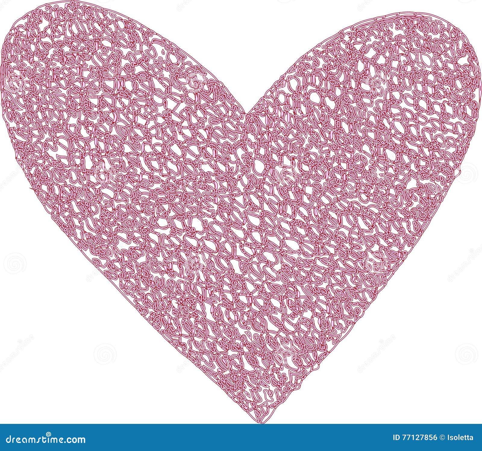 Decorative Heart Shape stock vector. Illustration of shape - 77127856