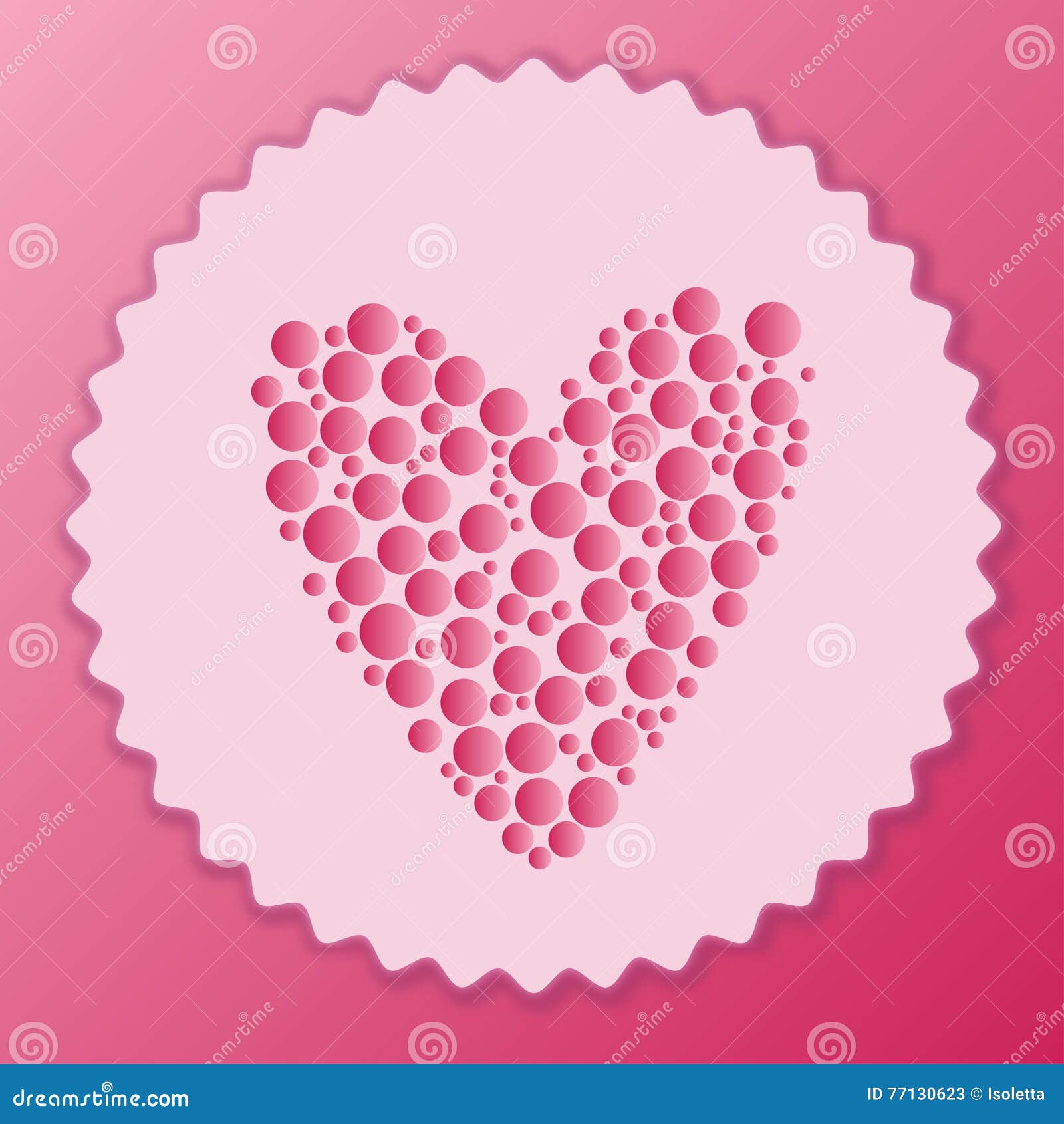 Decorative Heart Shape stock illustration. Illustration of sweet - 77130623