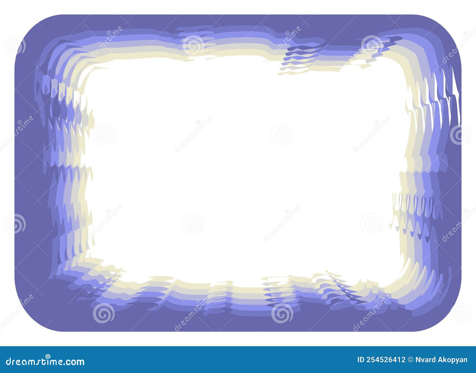 Decorative Horizontal Abstract Frame Stock Vector - Illustration of ...