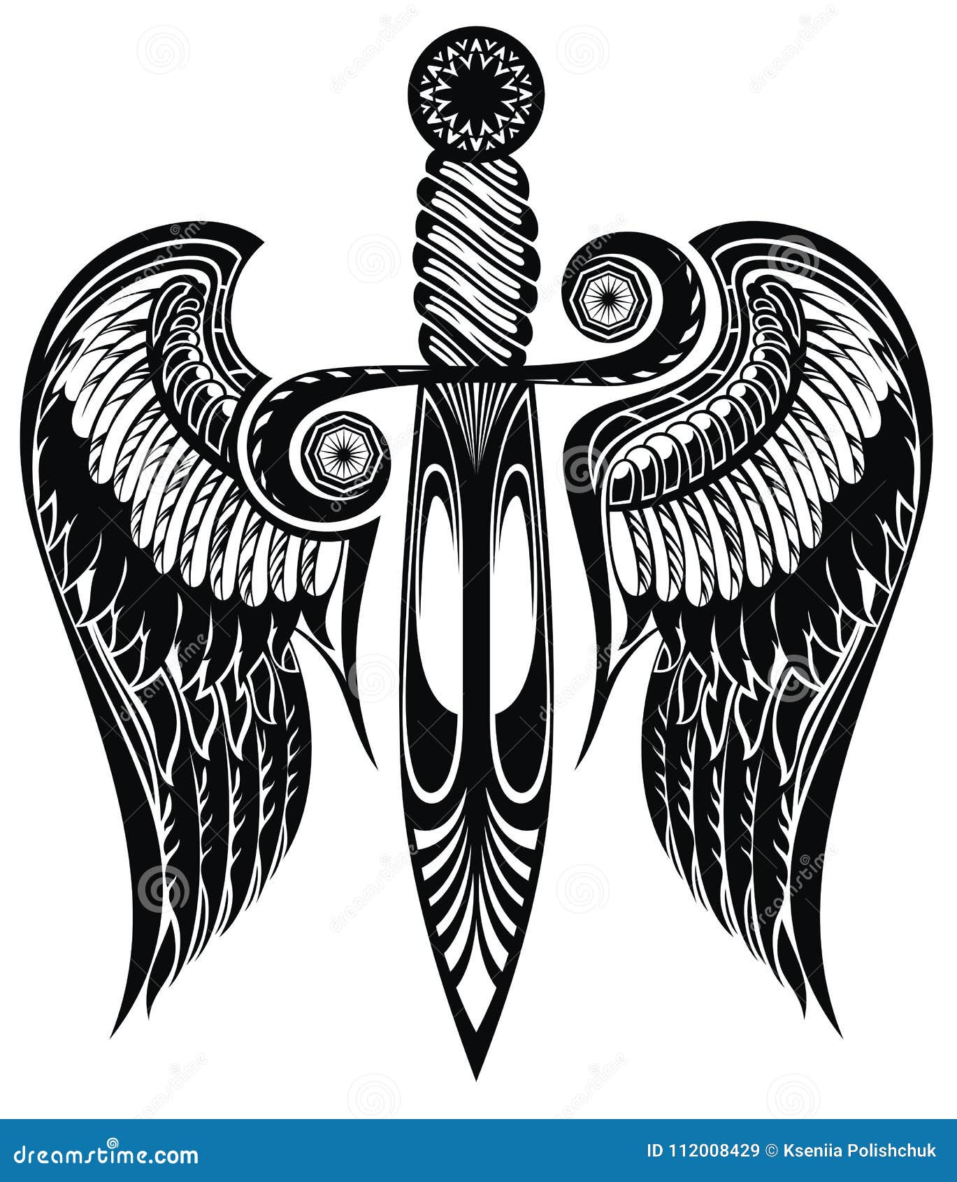 Icon of ancient sword stock vector. Illustration of ornate - 112008429