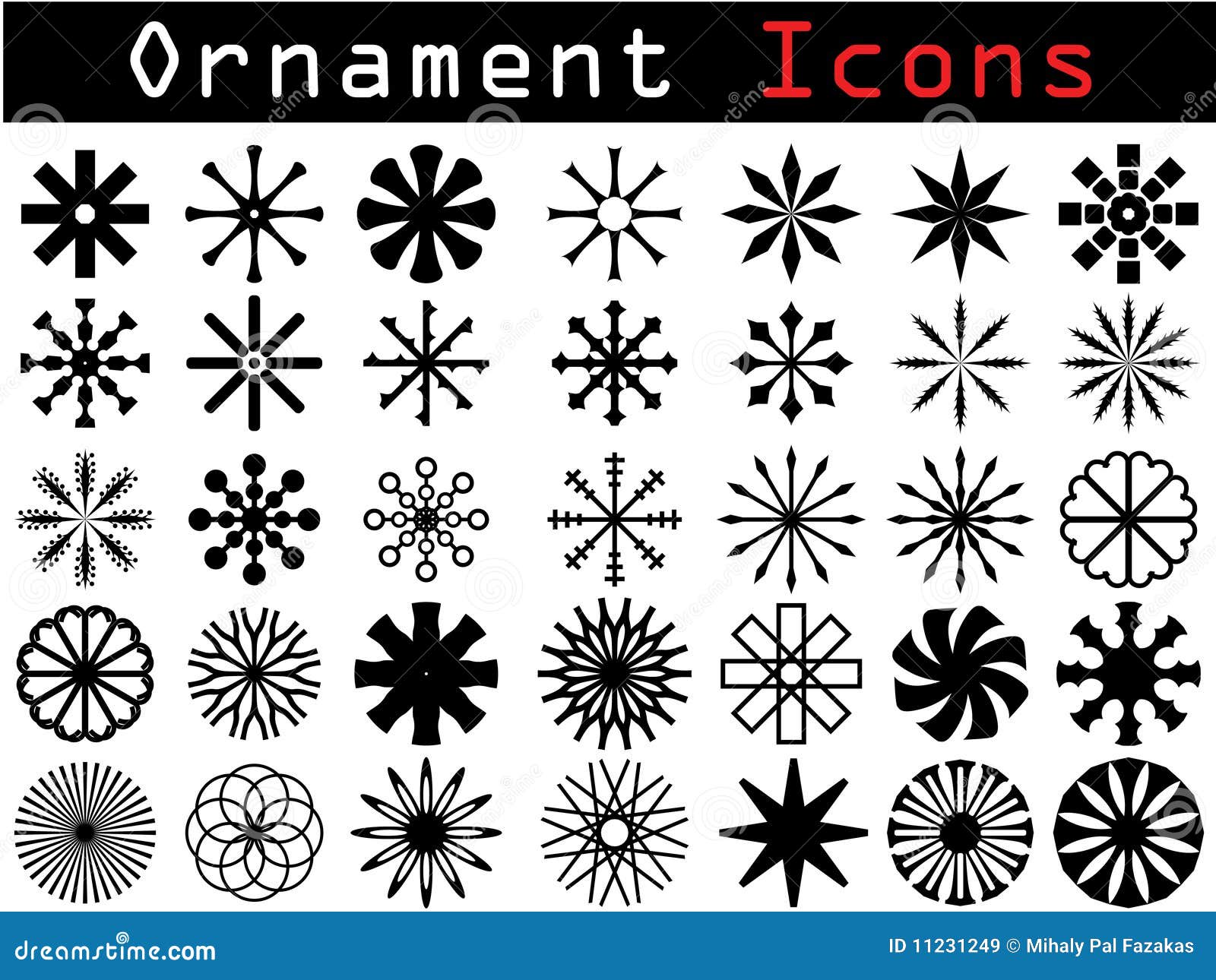 Decorative icons stock vector. Illustration of illustrate - 11231249