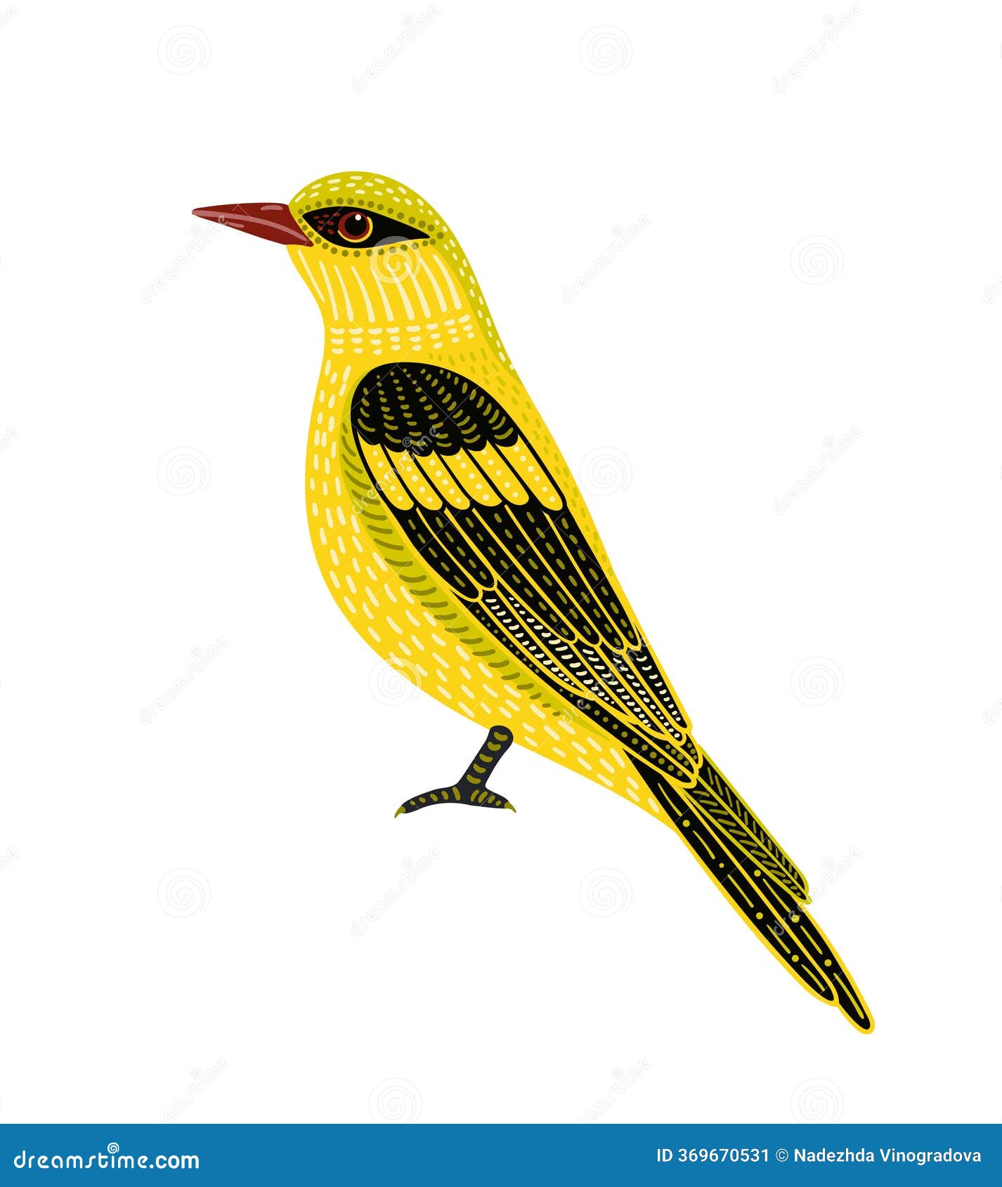 Decorative Illustration Of Oriole. Vector Isolated Design Element ...