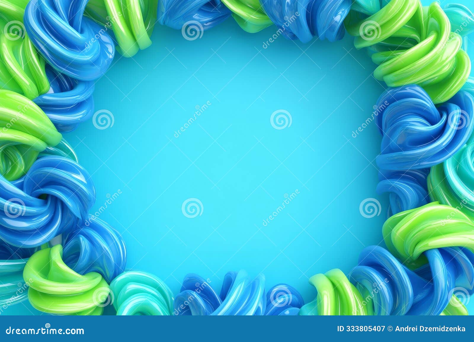 A Decorative, Illustrations CGI Composition, a Virtual Paper Frame for ...