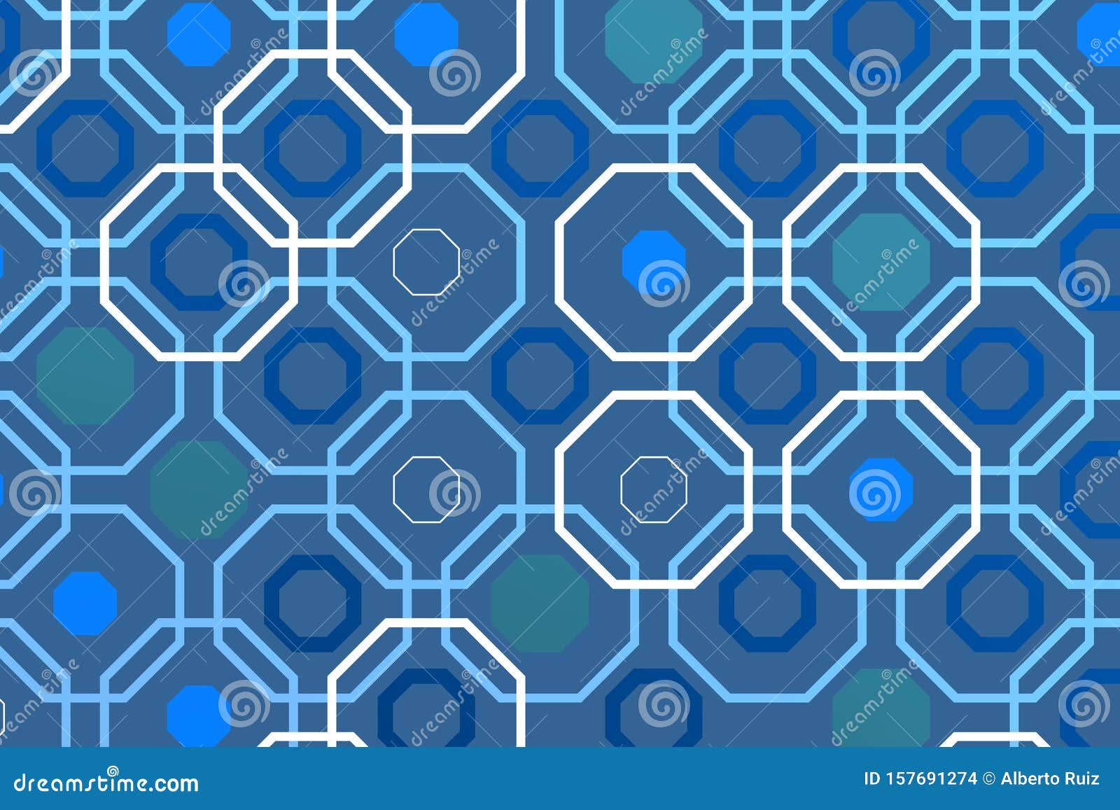 Several Arabic Octagon Over Geometric Background Stock Illustration ...