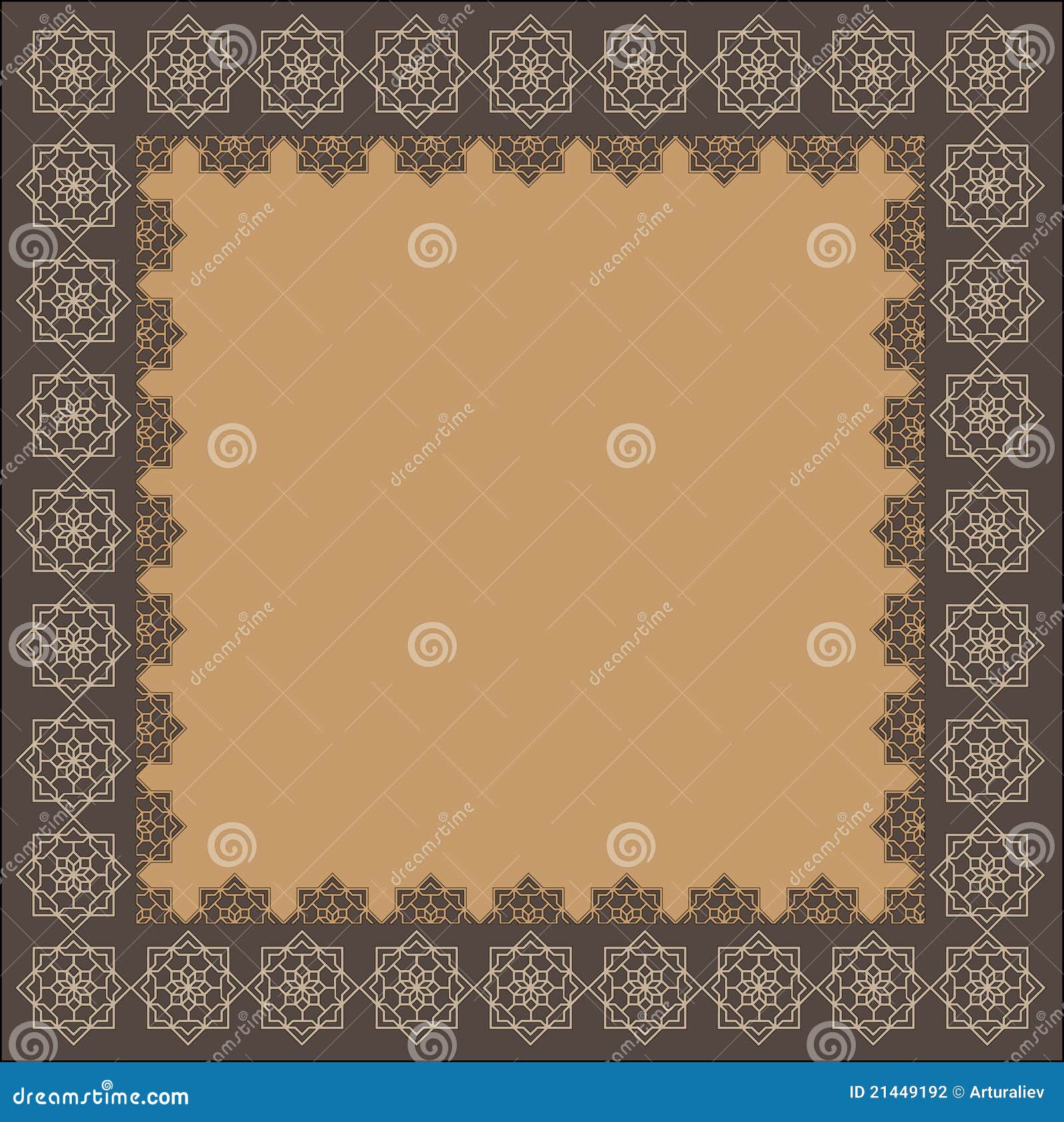 Decorative indian frame stock vector. Illustration of arabic - 21449192