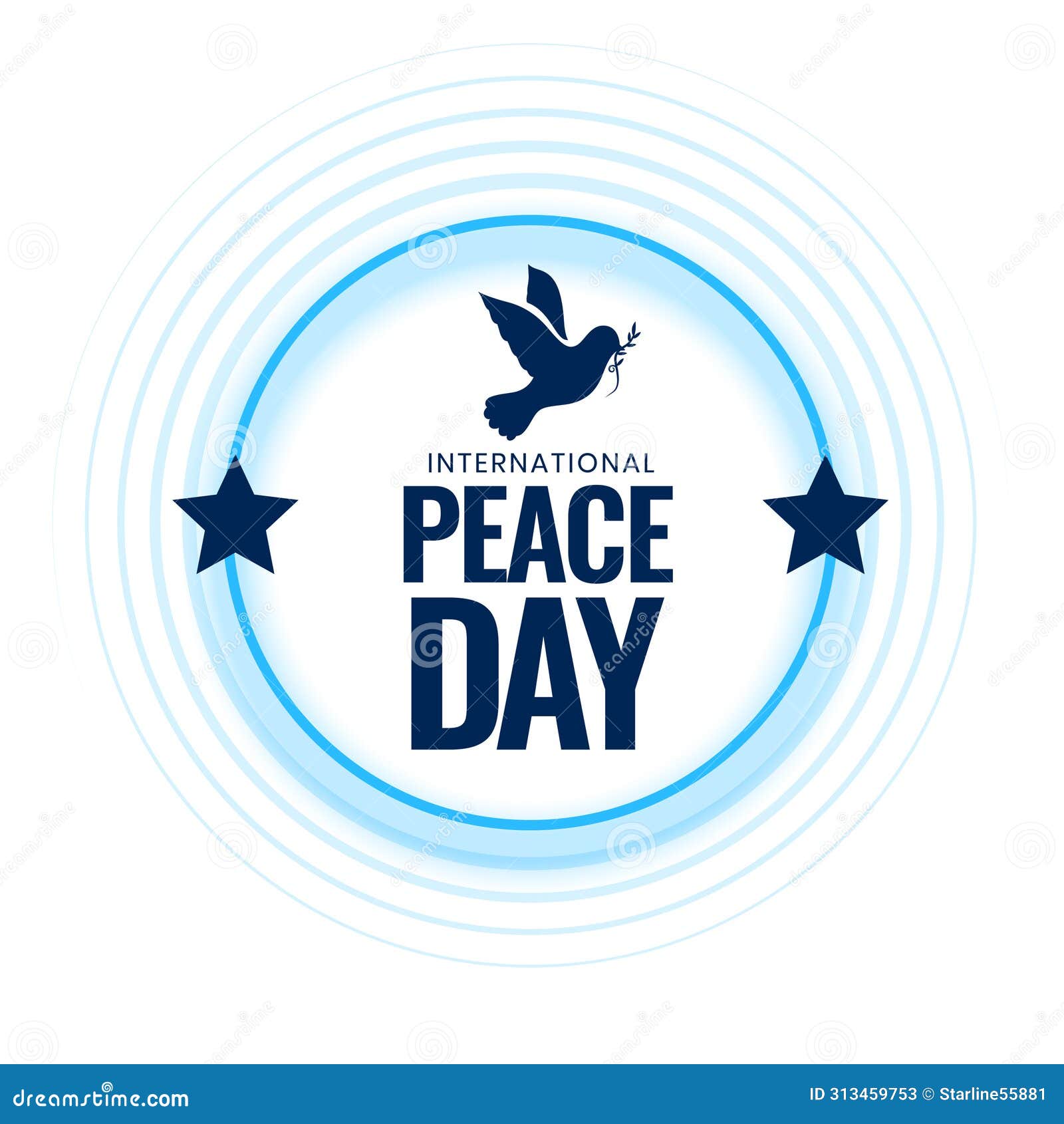 Decorative International Peace Day Poster for Humanity Vector ...