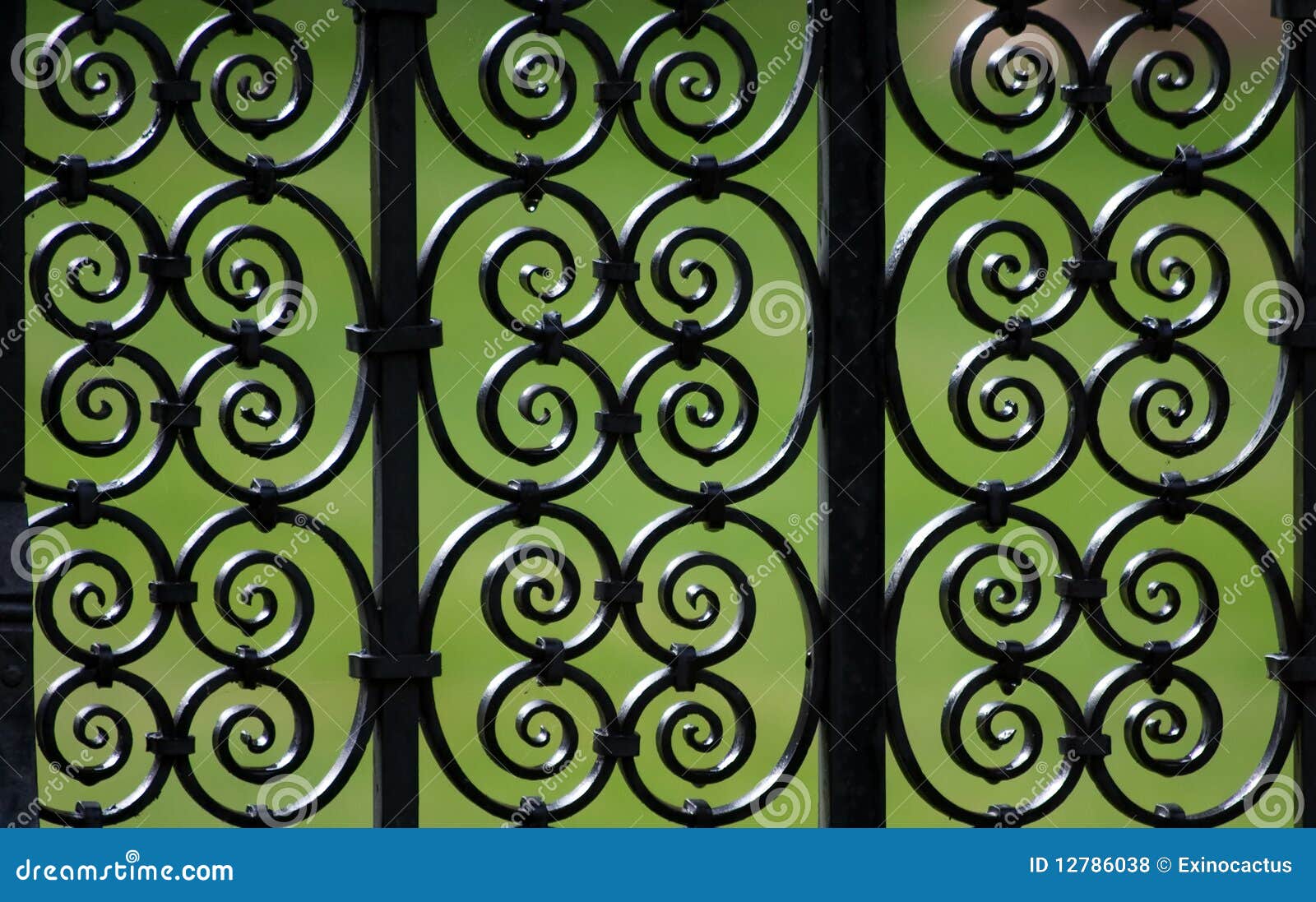 Decorative Iron Fence Pattern Stock Photo - Image of decorative, dark ...