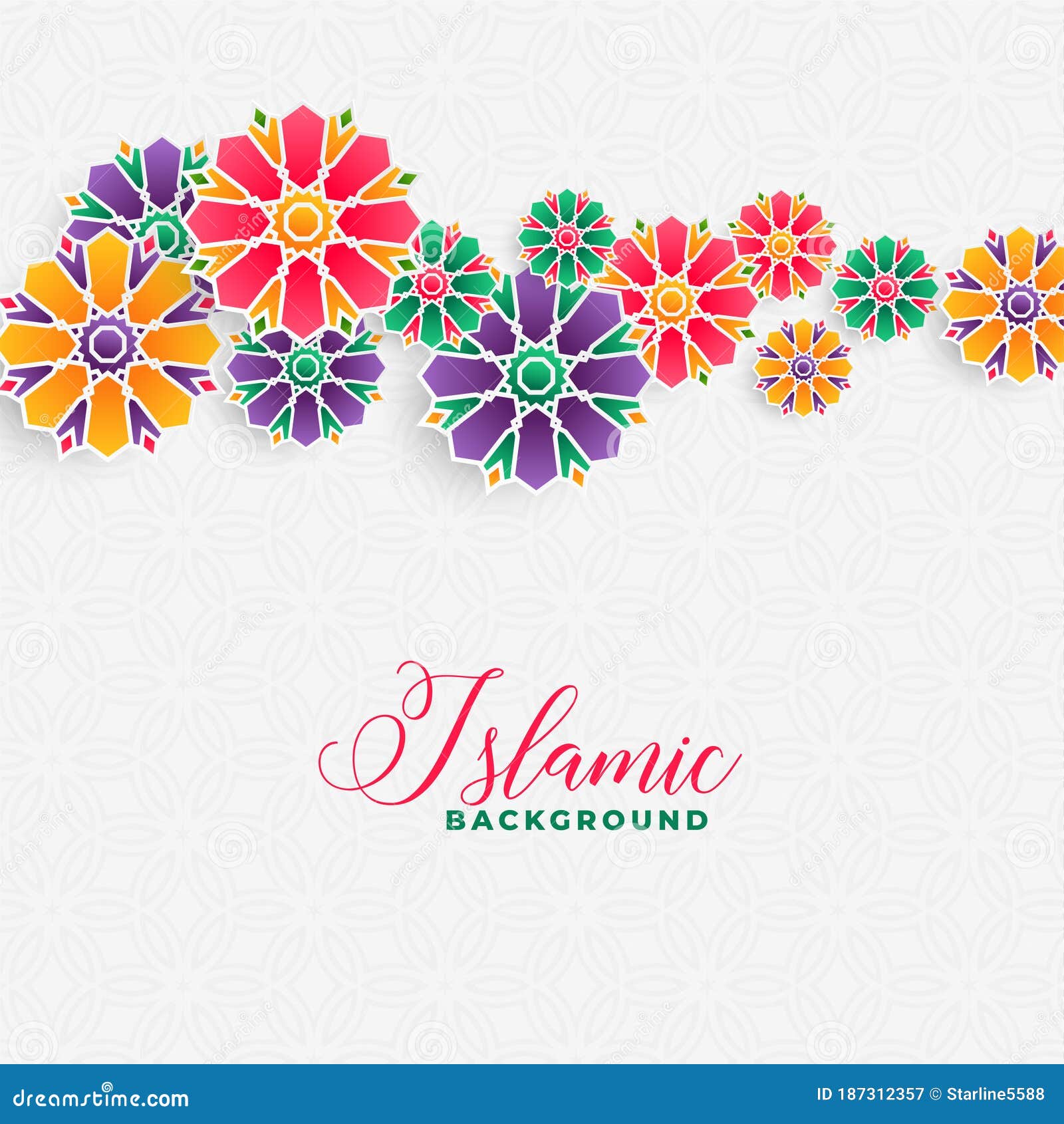Decorative Islamic Pattern Design Background Stock Vector ...