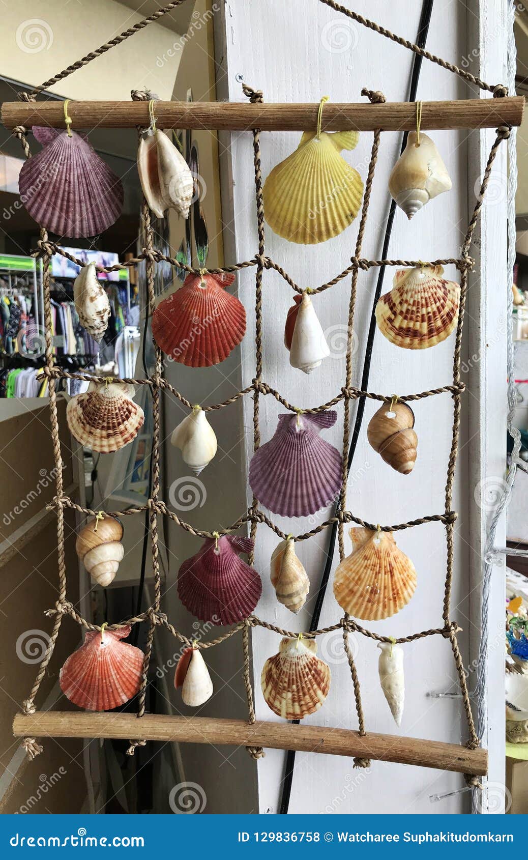 Decorative Item Made from Seashells. Stock Photo - Image of interesting ...