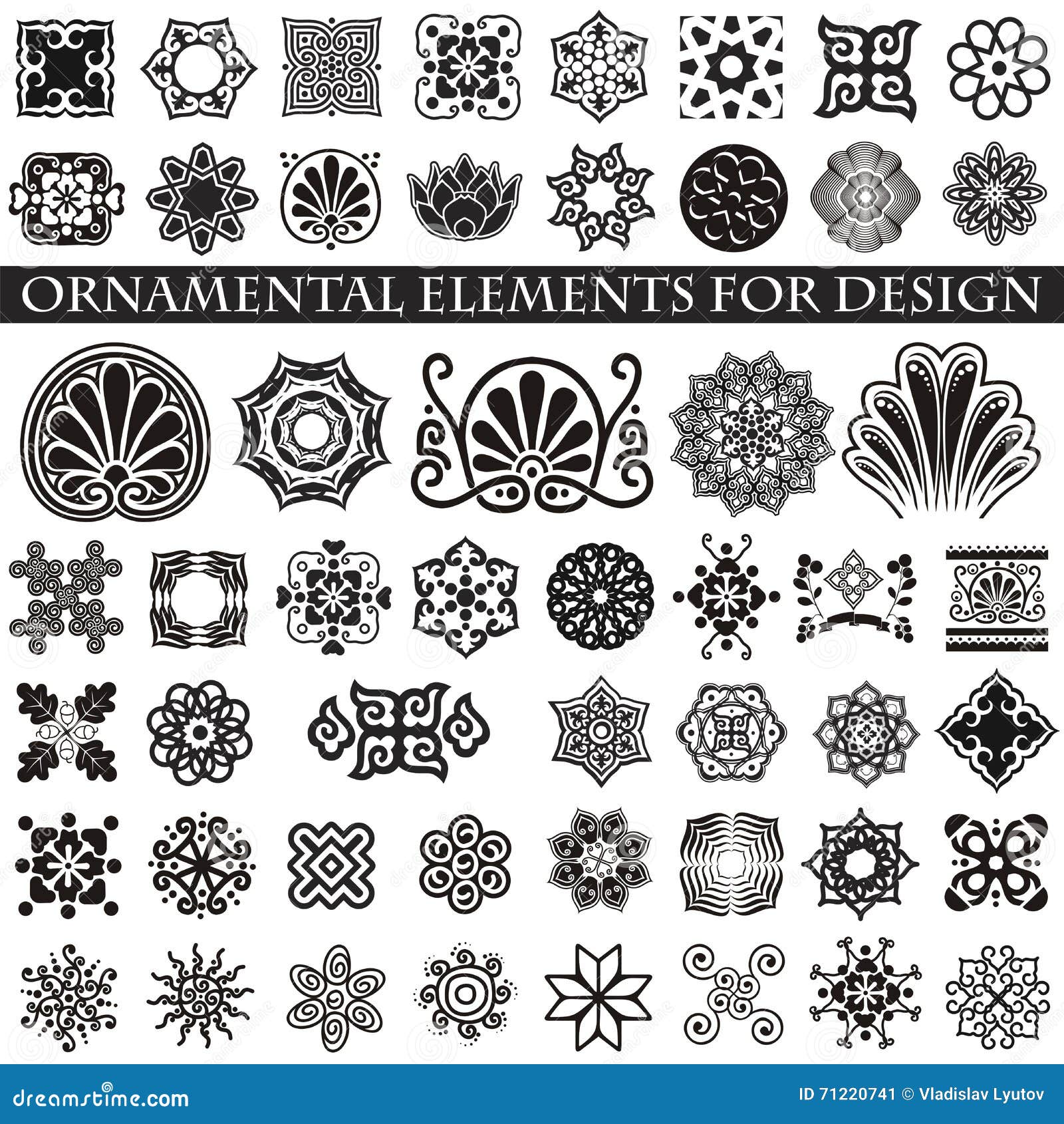 Decorative Items To Decorate Your Work Stock Vector - Illustration of ...