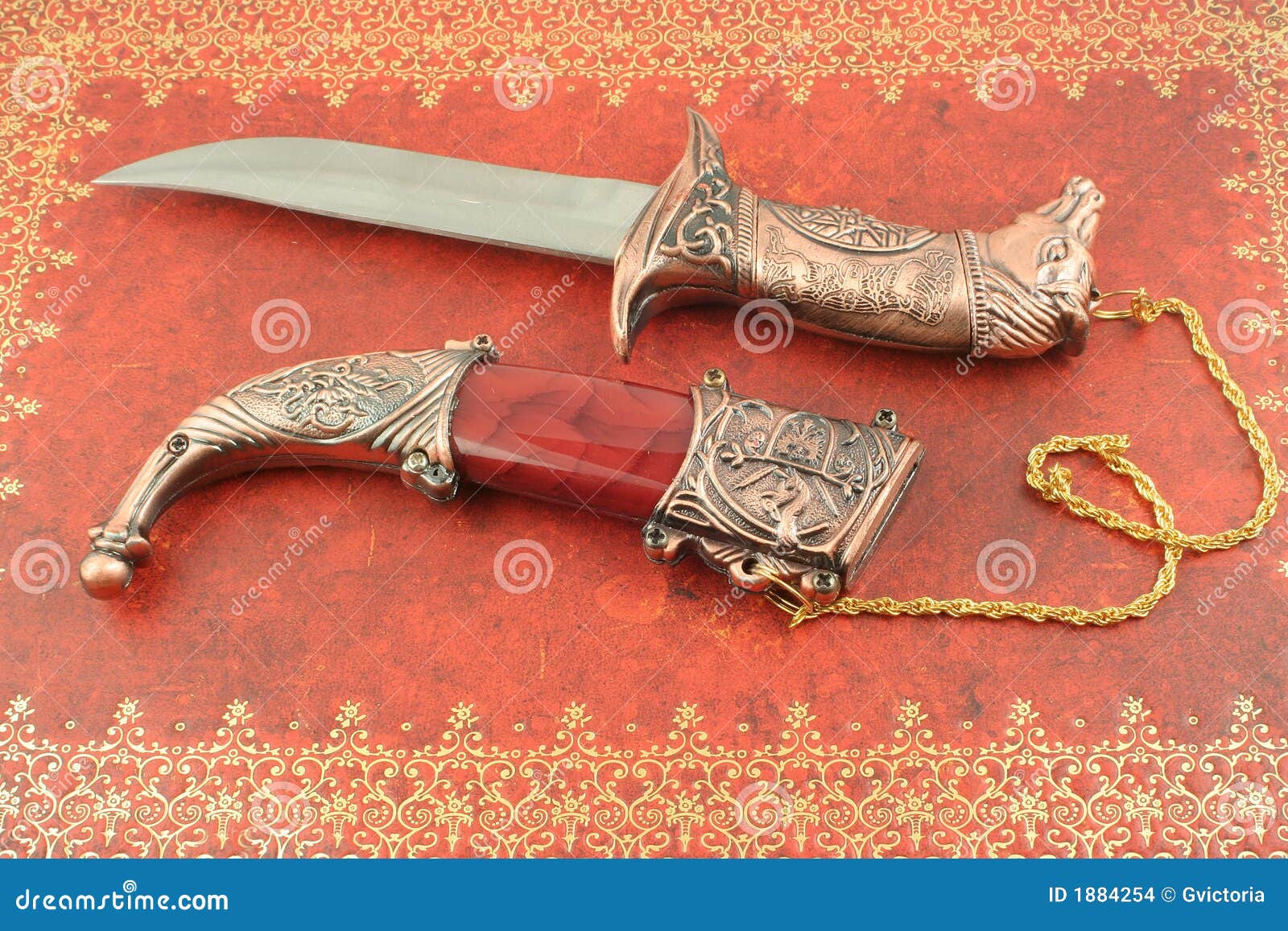 Decorative knife stock photo. Image of decoration, antiquity - 1884254