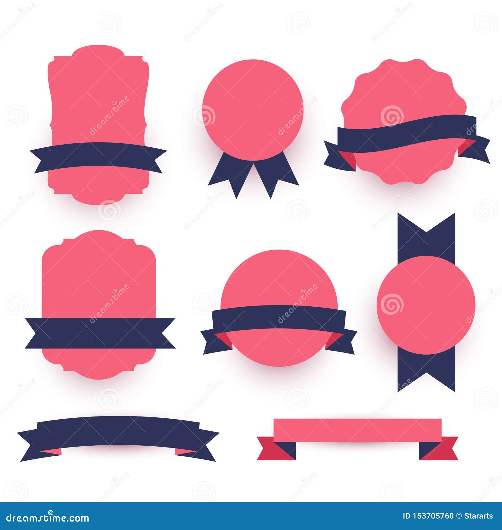 Decorative Labels Cartoon Vector | CartoonDealer.com #17481227