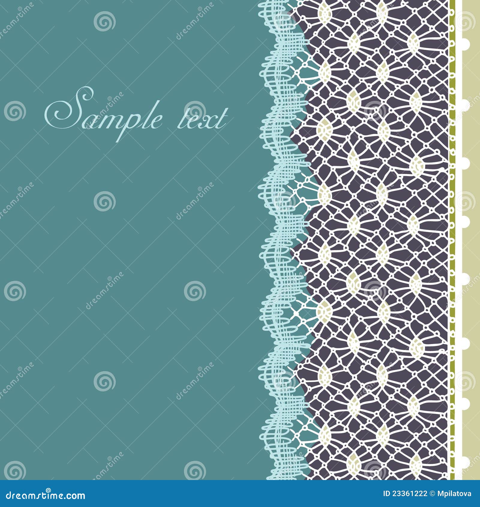 Decorative lace border stock vector. Illustration of beautiful - 23361222
