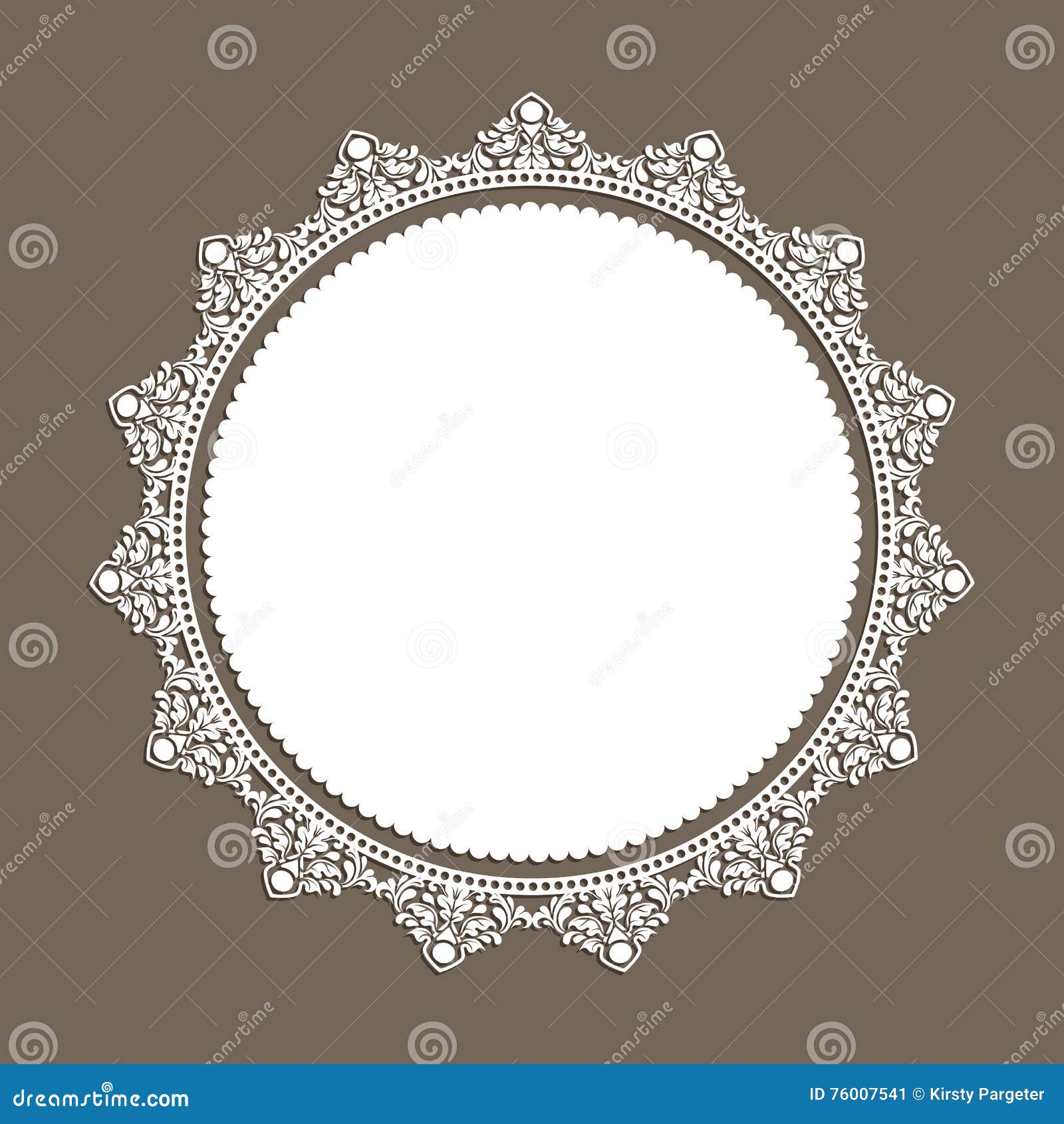Decorative Lace Style Border Stock Vector - Illustration of save ...