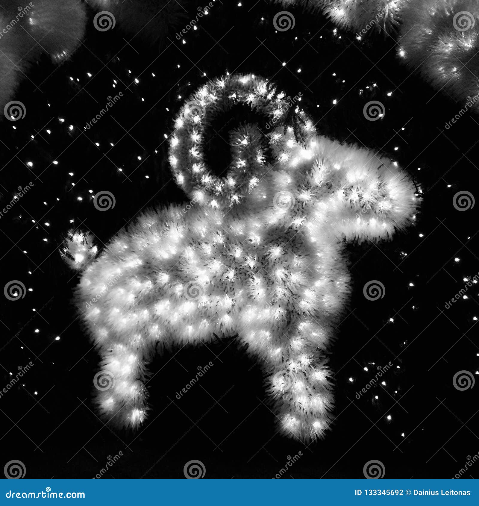 Decorative Lamb from Lights Bulb Stock Photo - Image of bulb, lamb ...