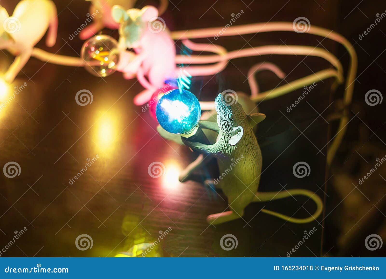 Decorative Lamp in the Form of a Rat. Year of the Rat .lamp Lantern ...