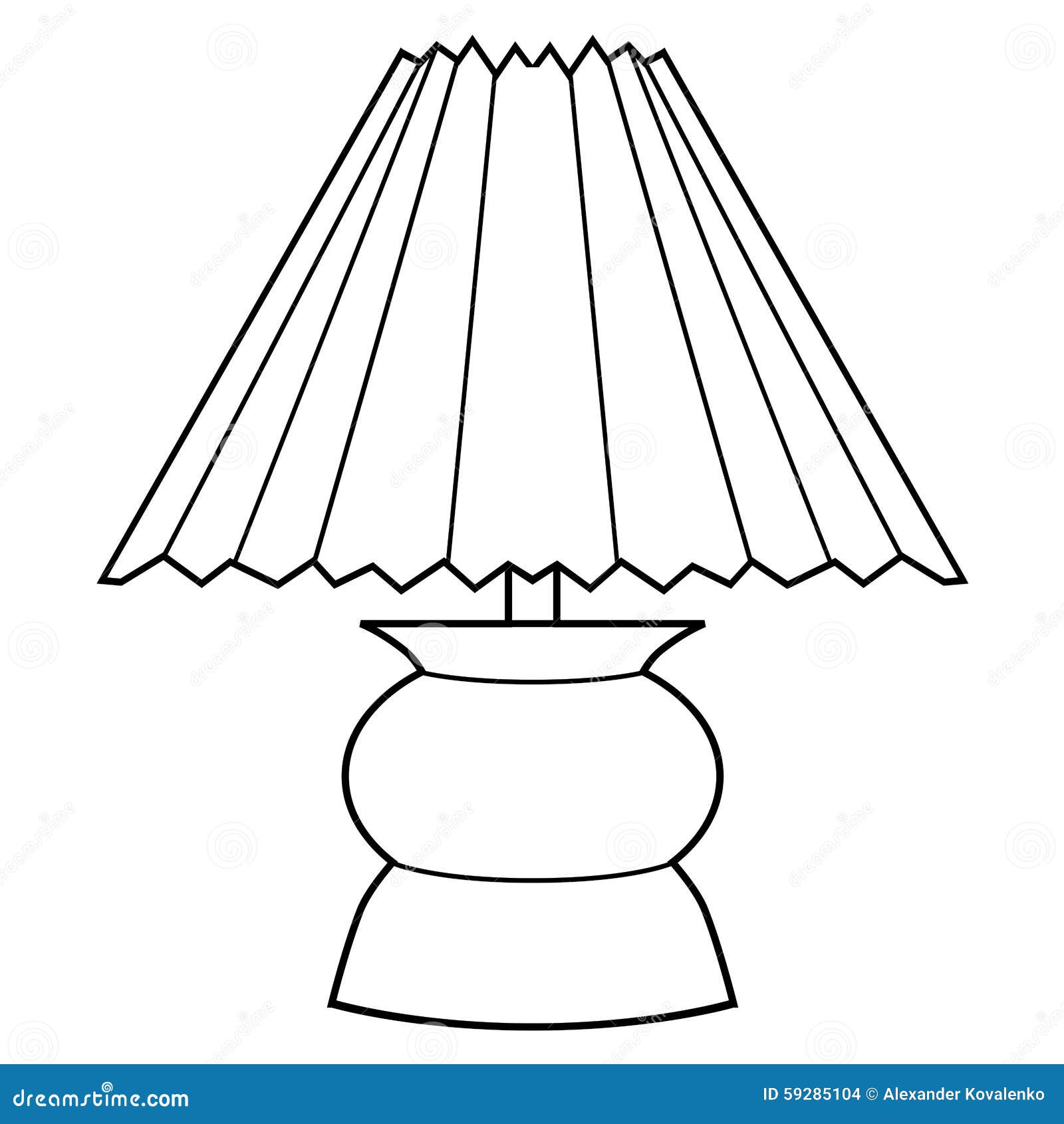 Decorative lamp stock illustration. Illustration of decoration - 59285104