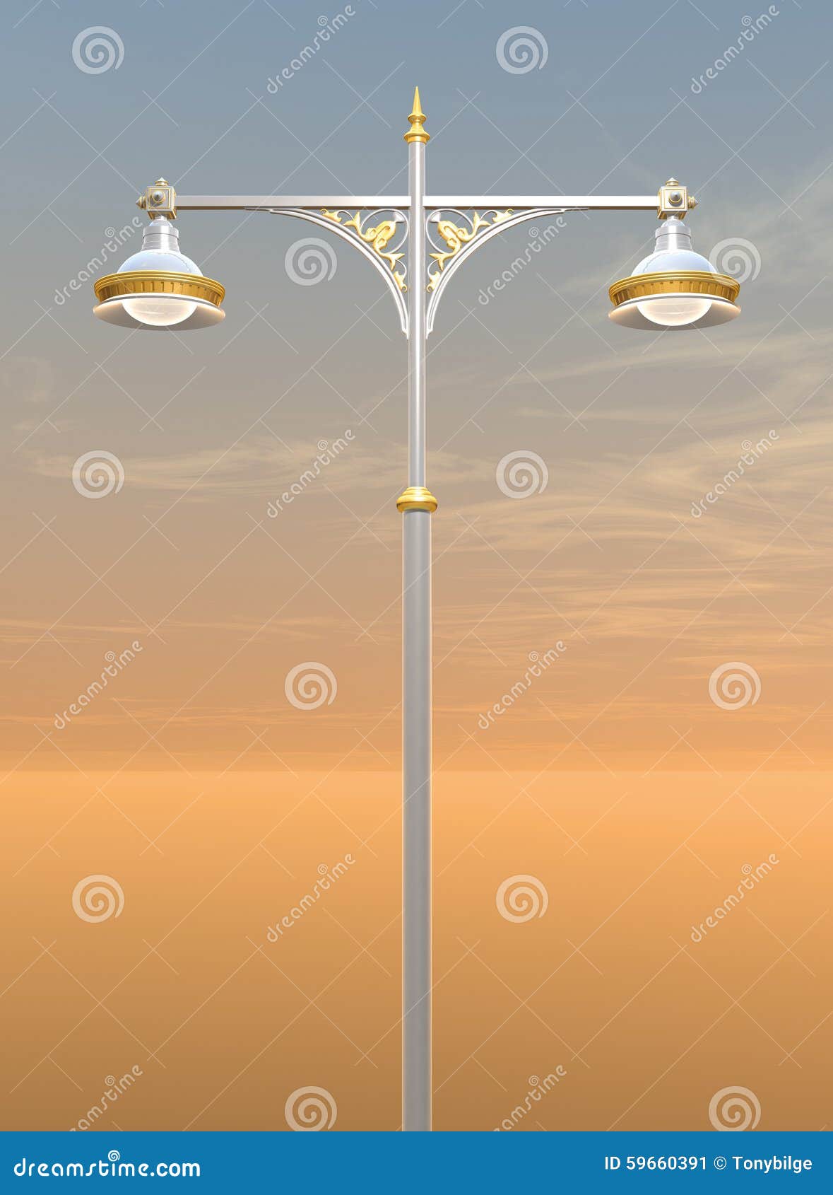 Decorative Lamp Post Set Royalty-Free Stock Image | CartoonDealer.com ...