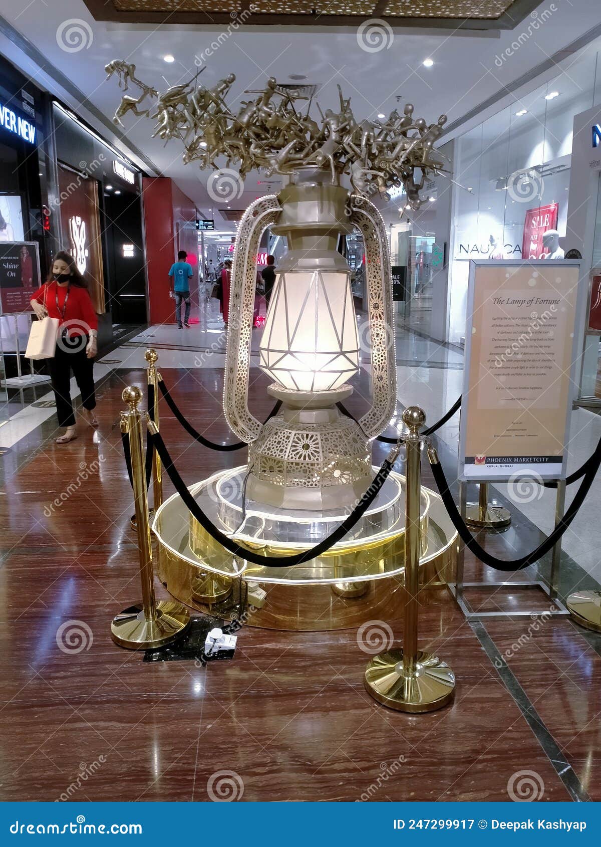Decorative Lamp View in Mall Editorial Photography - Image of ...