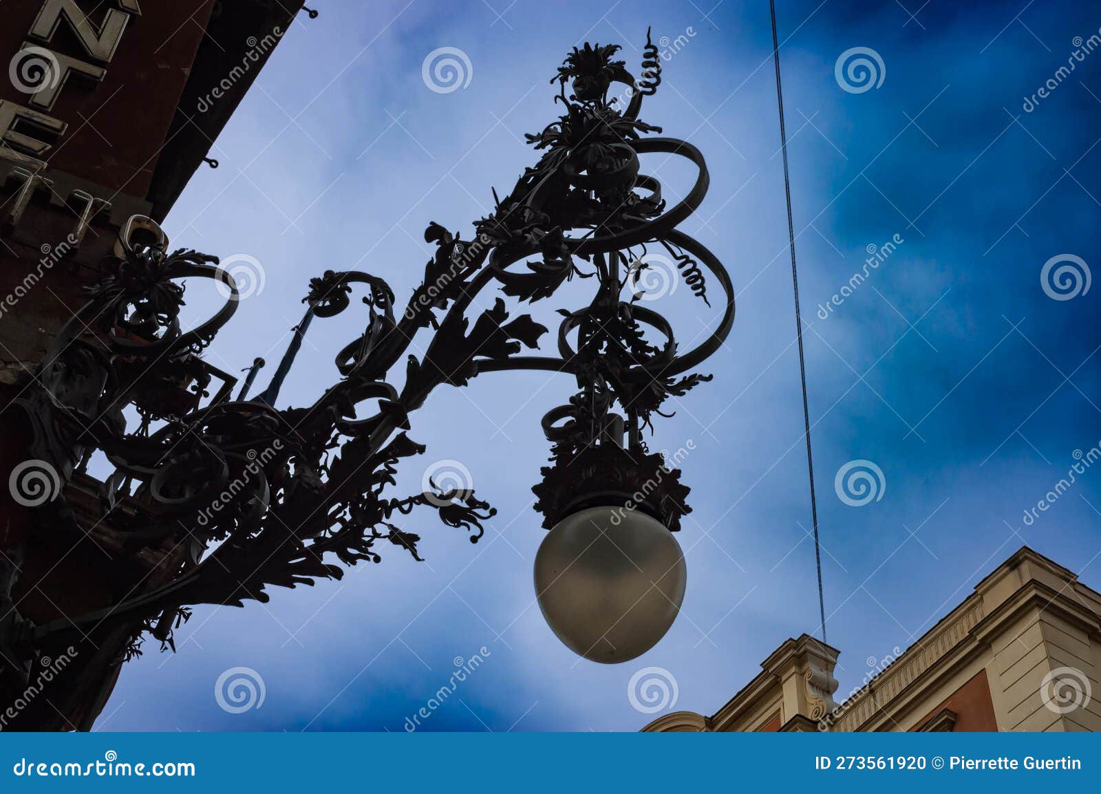 Decorative Lamppost in Strret of Rome, Italy Stock Photo - Image of ...
