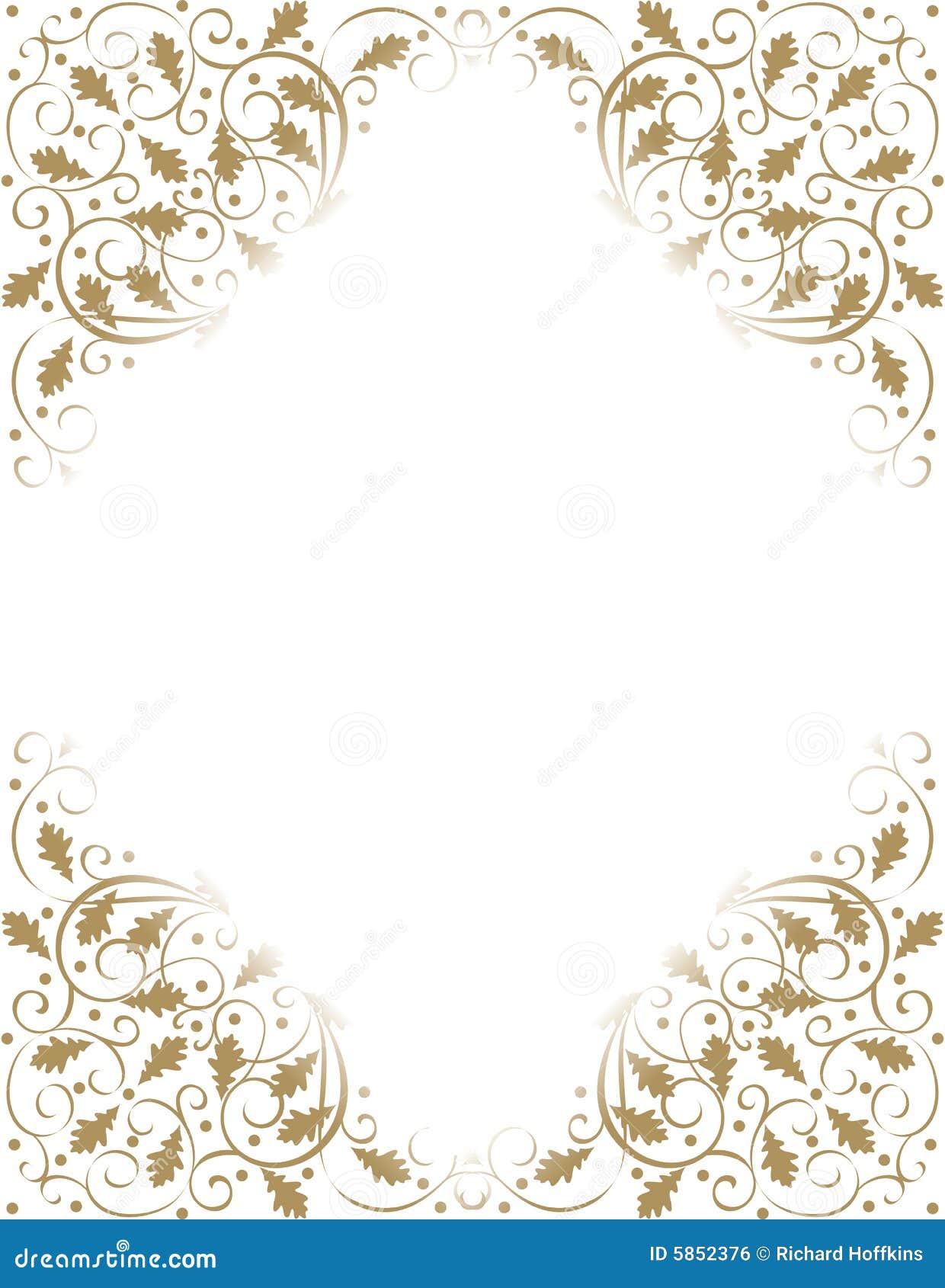 Decorative Leaf Frame stock illustration. Illustration of celebrating ...