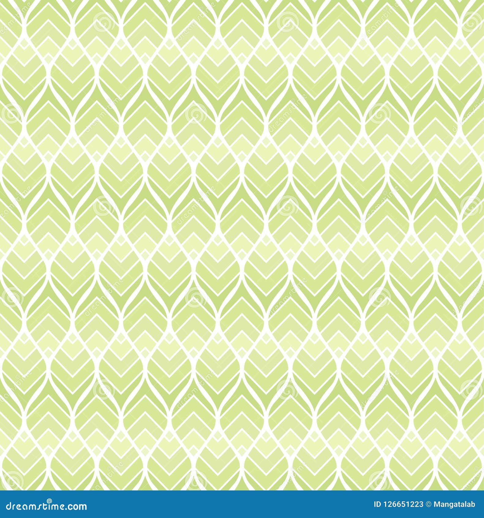 Geometric Leaves Vector Seamless Pattern. Abstract Vector Texture. Leaf ...