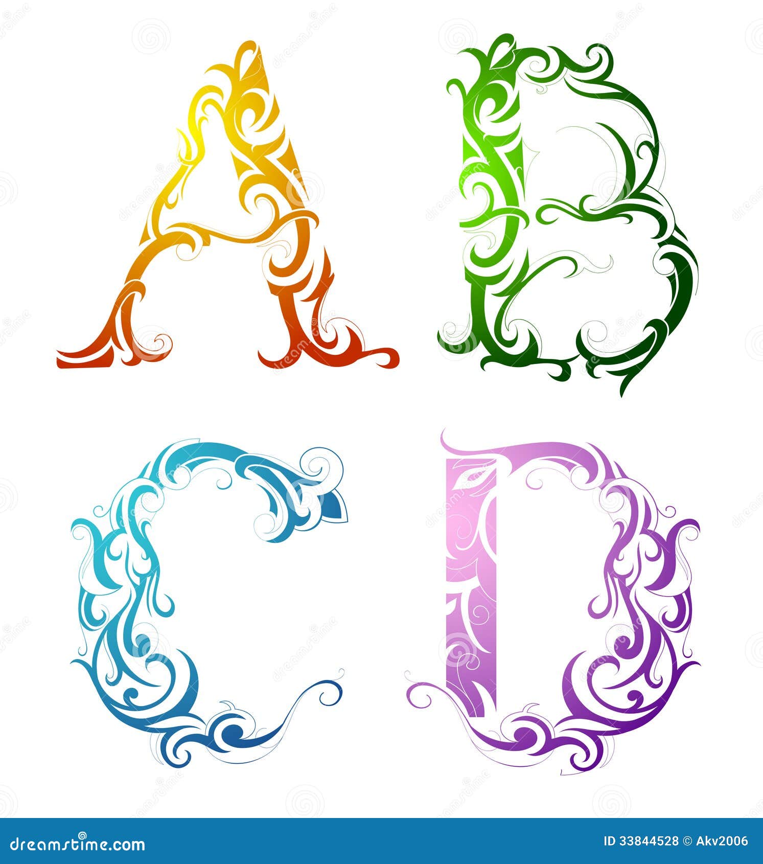 Decorative Letter Font Type Stock Illustration - Illustration of ... Decorative Letter Font Type Stock Illustration - Illustration of ...