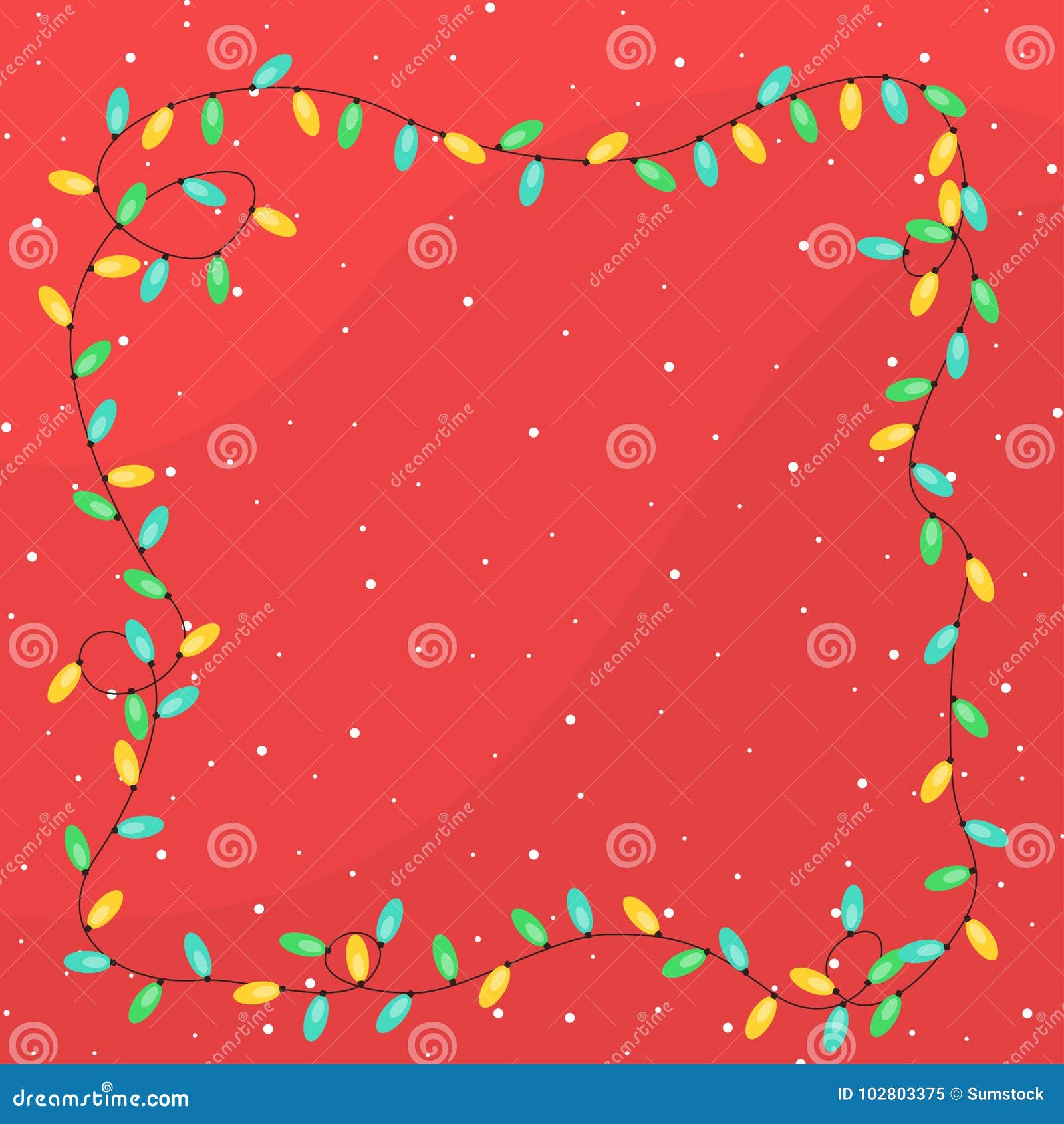 Decorative Light Bulbs Frame Stock Vector - Illustration of background ...